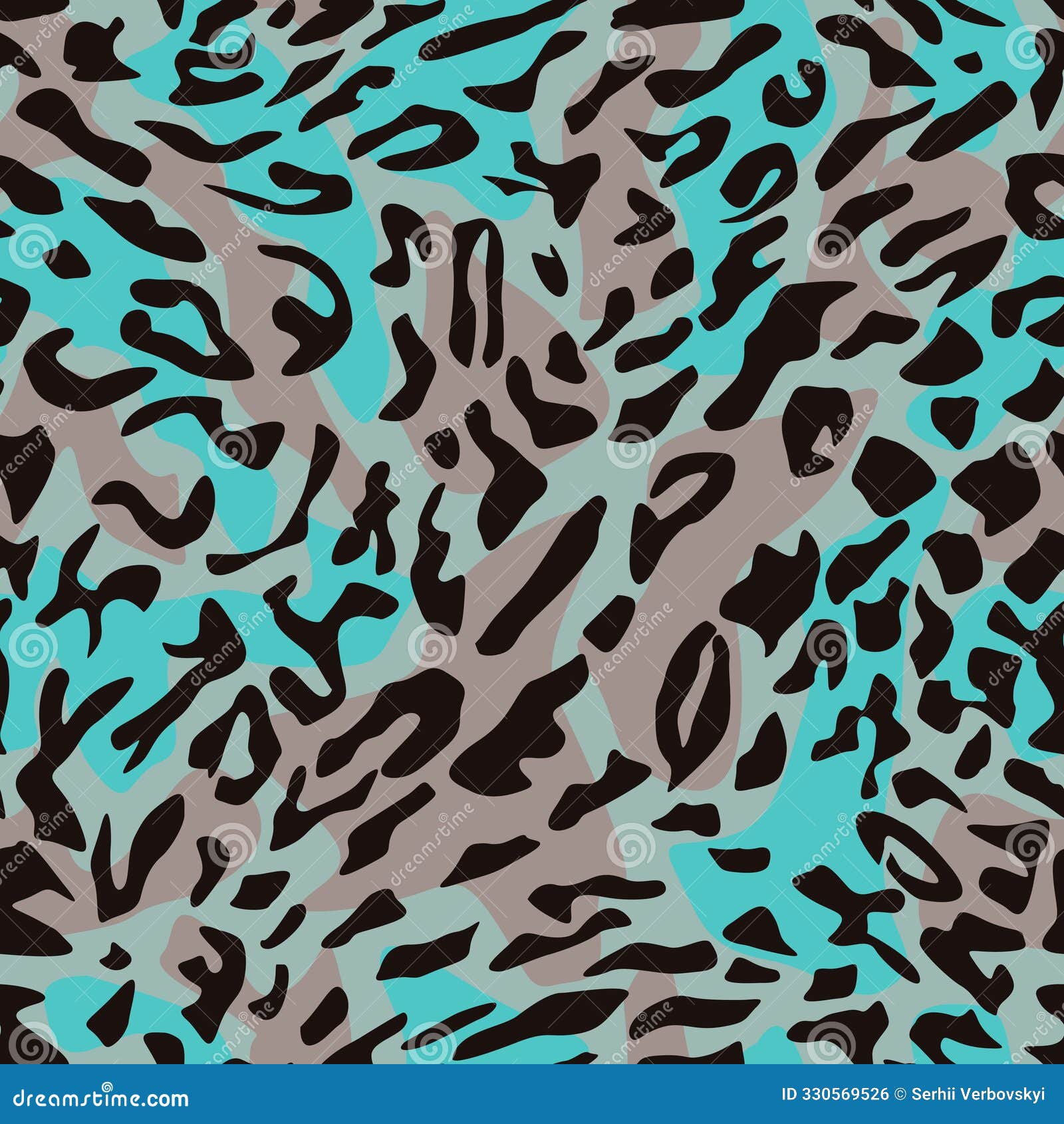 Seamless Pattern with Leopard Print Stock Vector - Illustration of ...