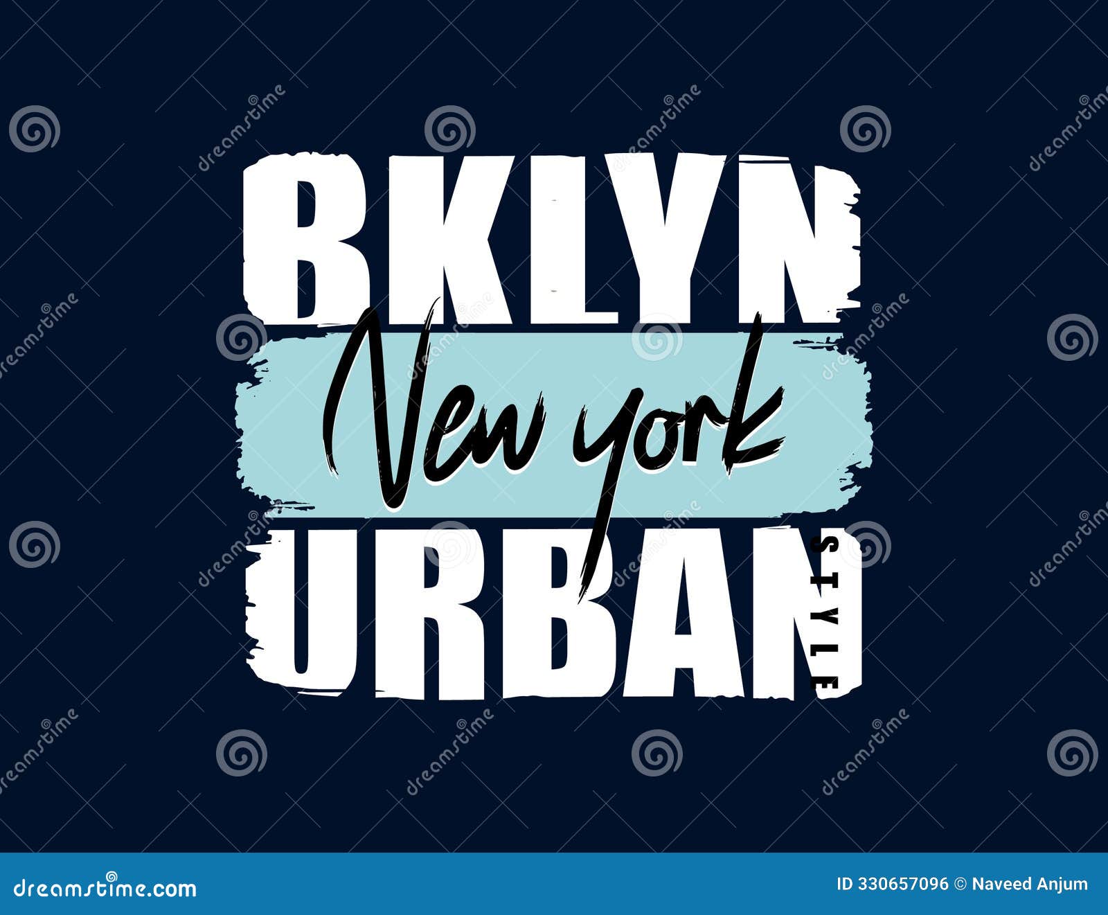 New York , Urban and Bklyn Vector Design Brush Stroke Background for ...