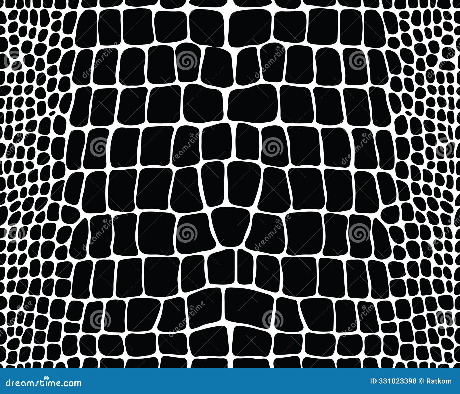 Seamless Pattern of Alligator Skin Stock Illustration - Illustration of ...