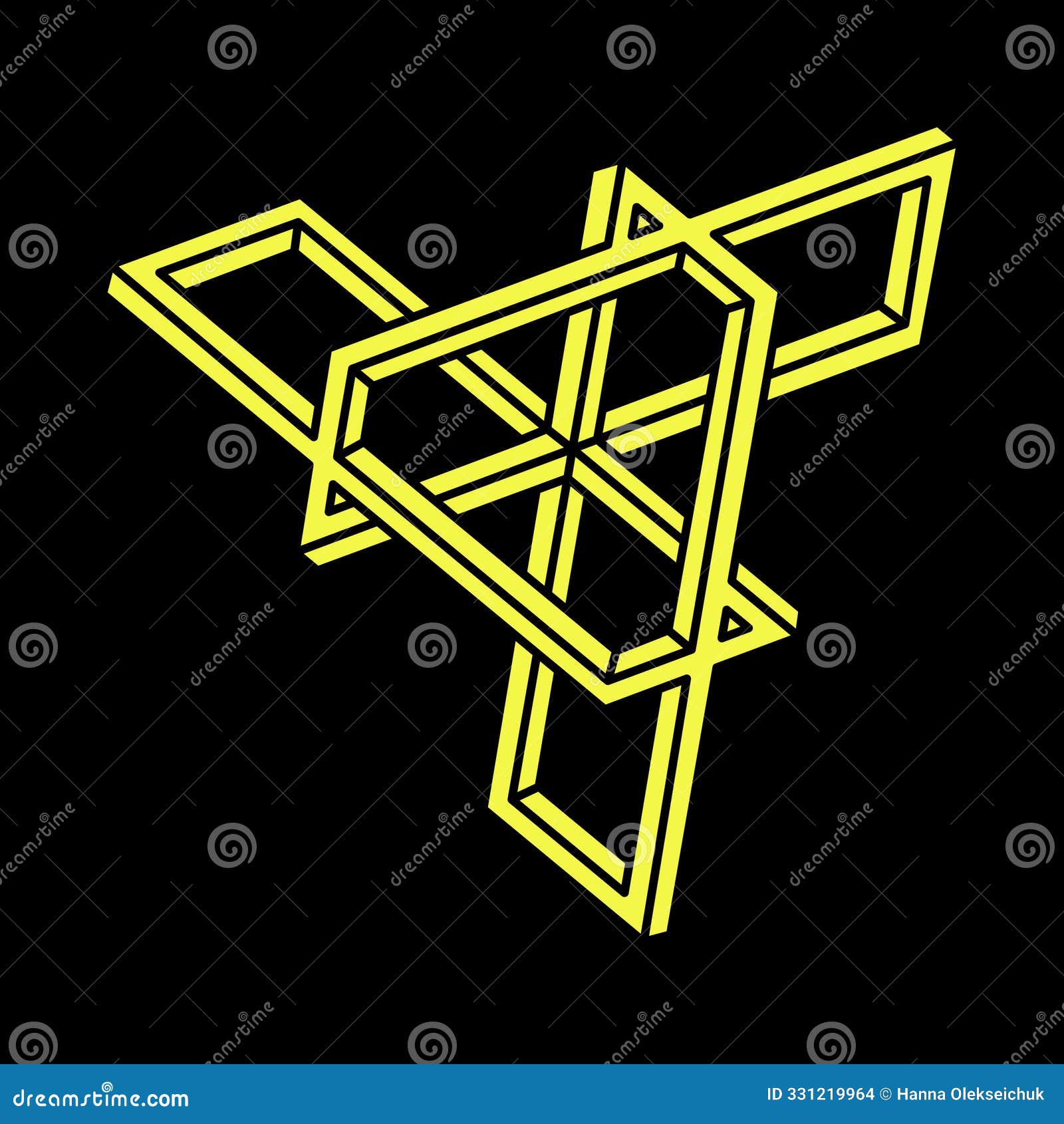 Escher Style. Impossible Shapes. Sacred Geometry. Optical Illusion ...