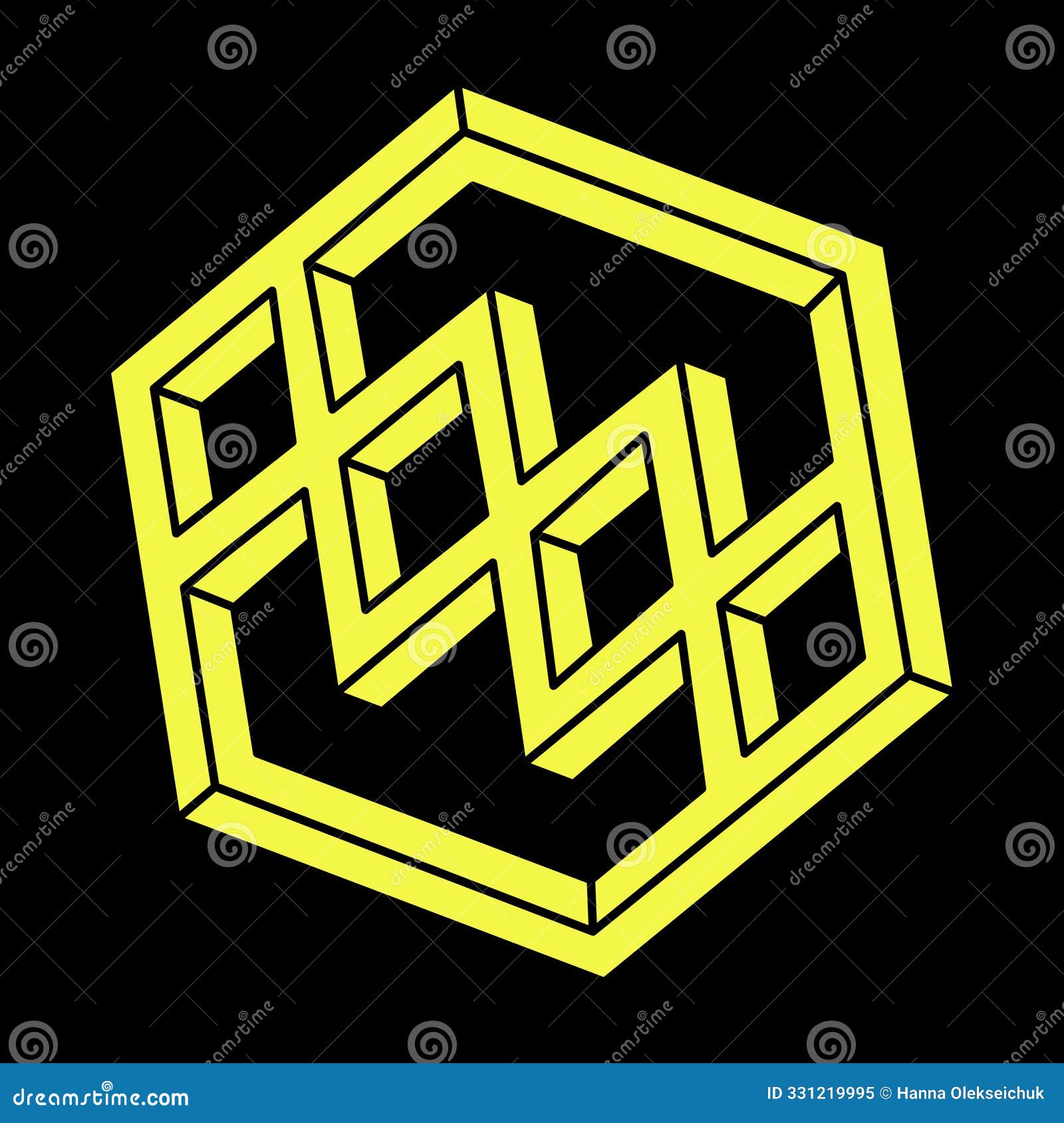 Optical Illusion. Optical Art Objects. Geometric Figures. Impossible ...