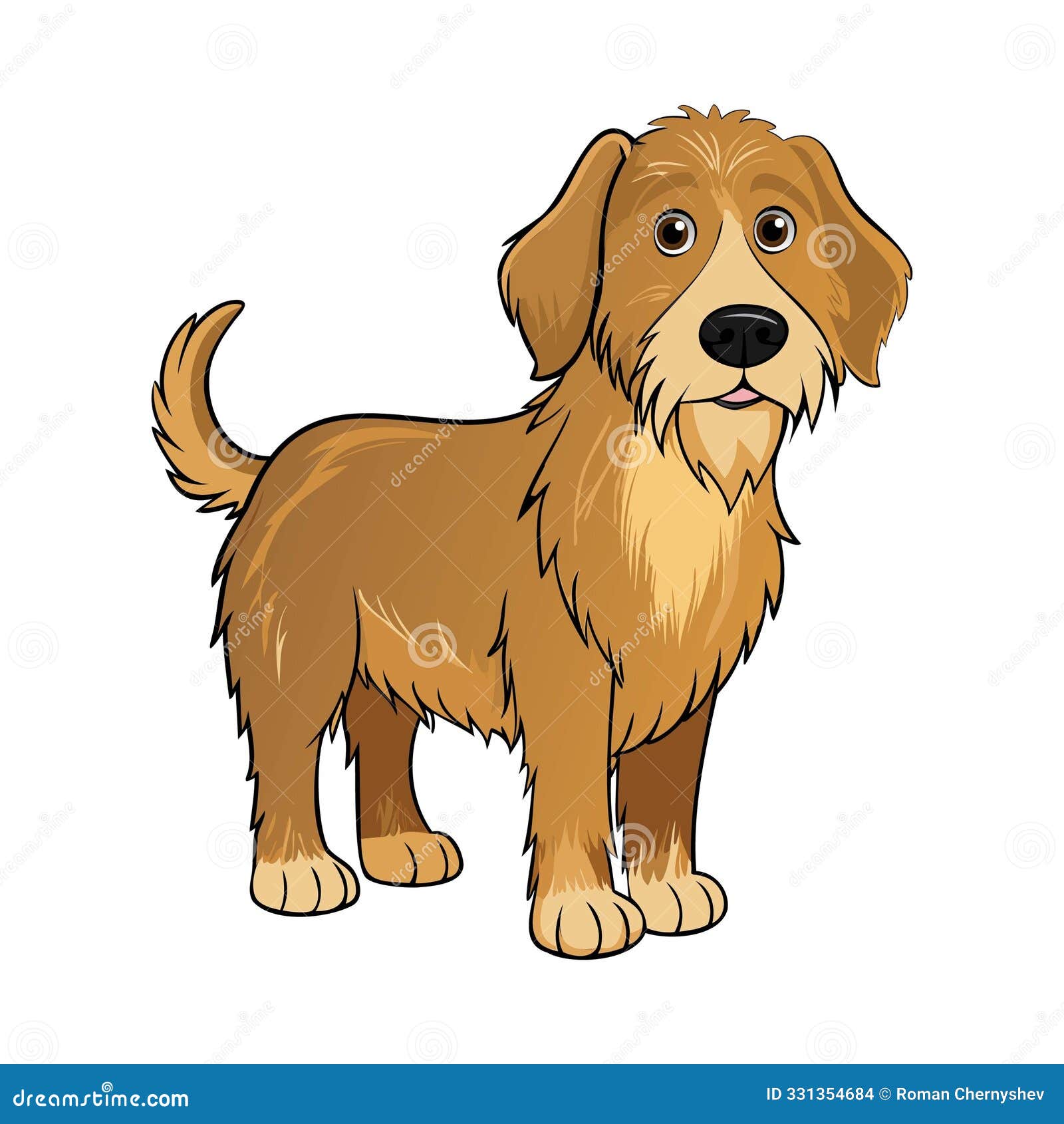 Barak or Bosnian Broken-haired Hound Dog. Stock Illustration ...