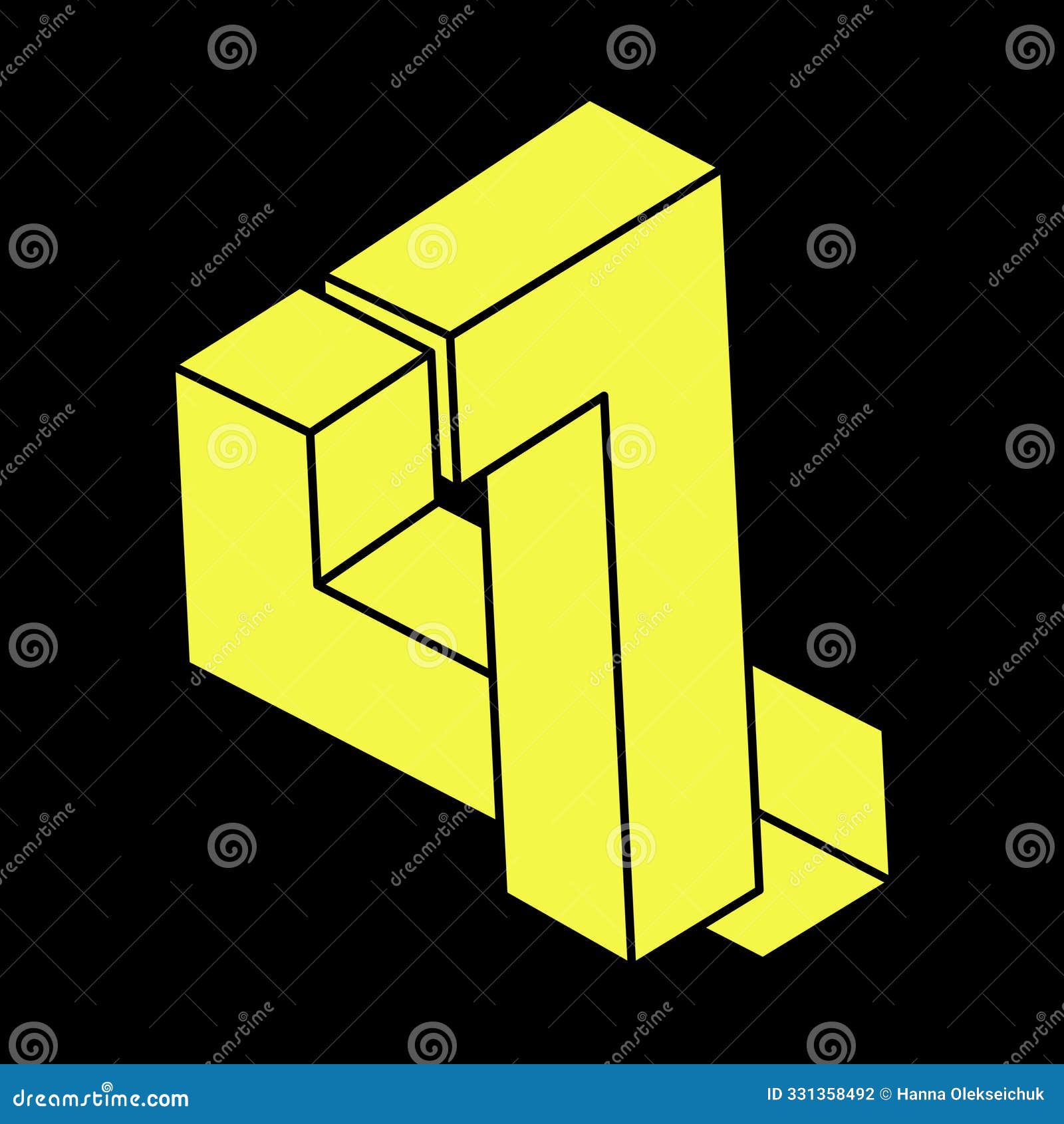 Optical Illusion Shapes. Optical Art Objects. Impossible Figures ...