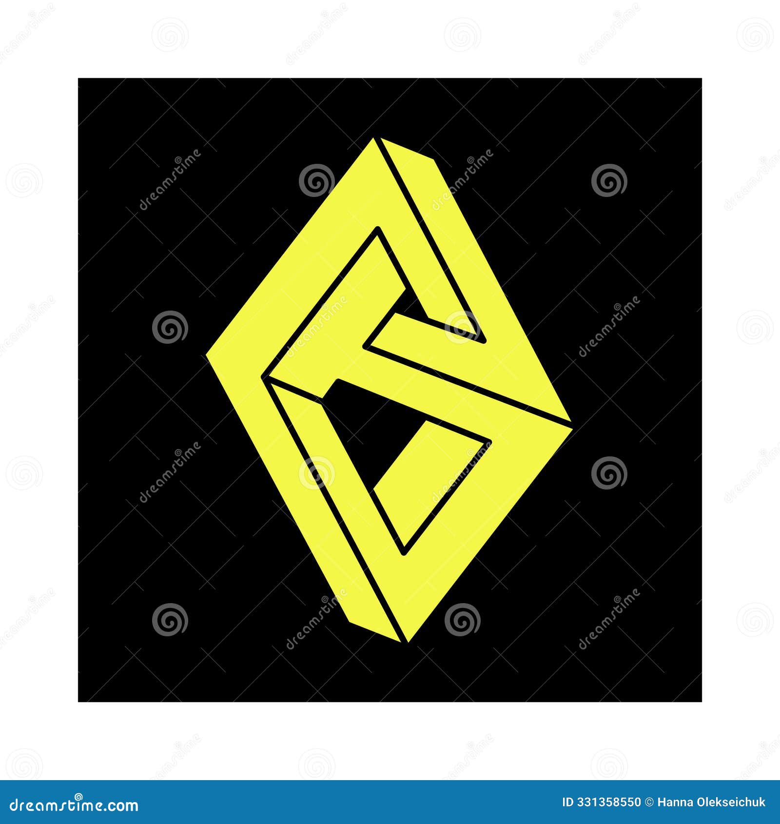 Impossible Objects. Penrose Triangle And Circle. Optical Illusion ...