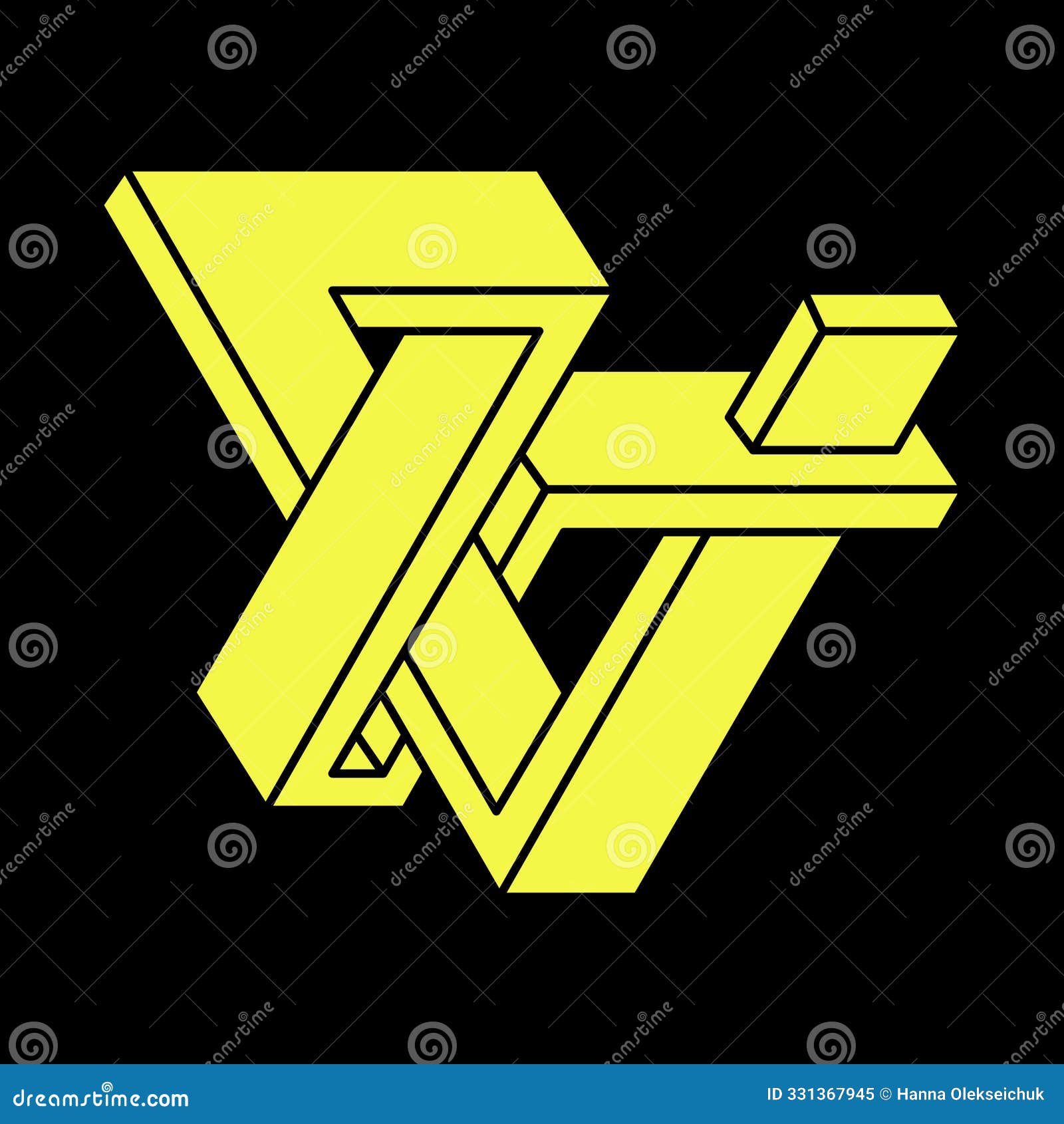 Optical Illusion Shapes. Impossible Objects. Optical Art Figures ...