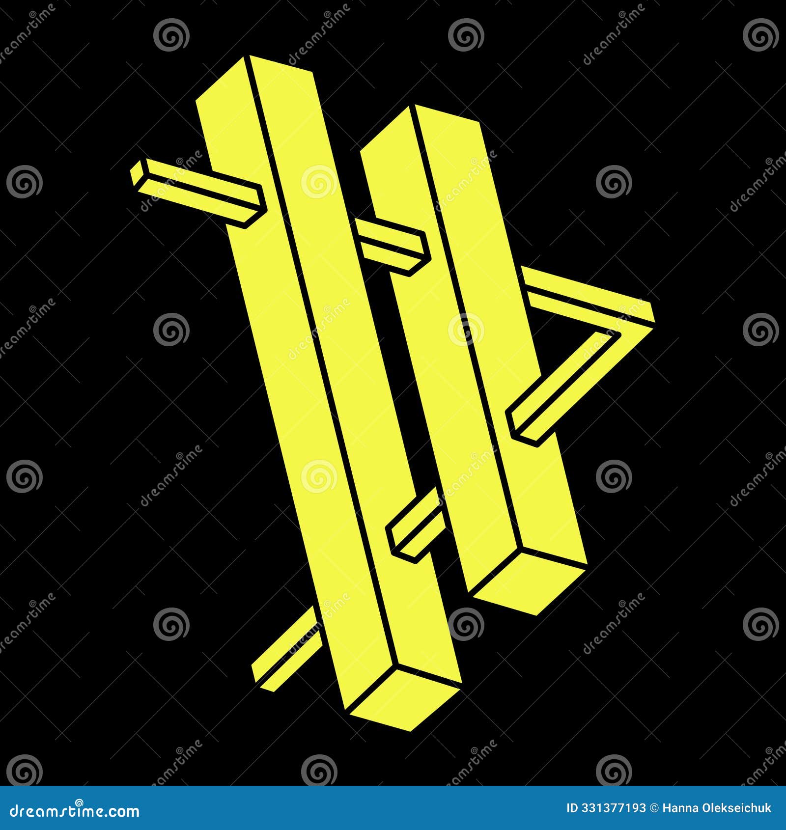 Optical Illusion Figure. Sacred Geometry Shapes. Abstract Eternal ...