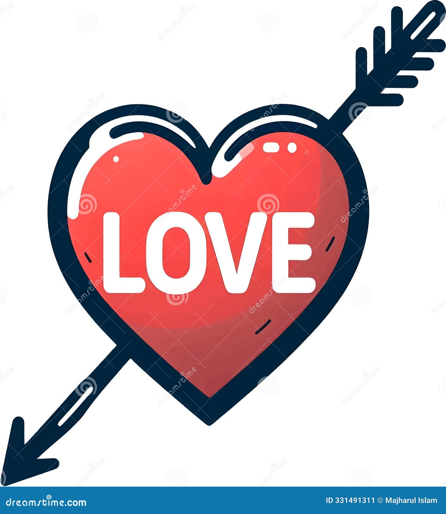 Love Heart Icons Vector Design Stock Vector - Illustration of valentine ...