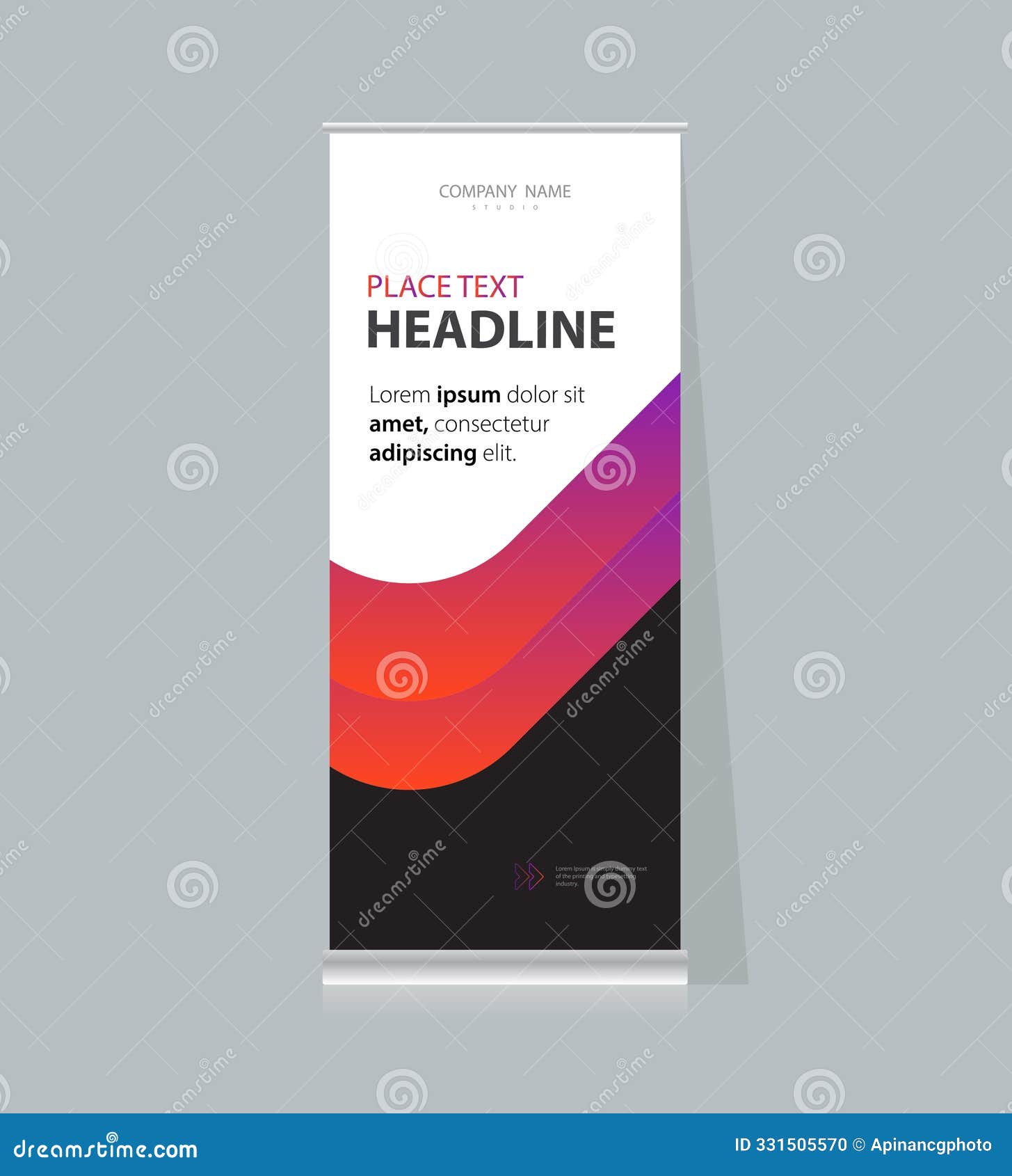 Business Roll Up Banner Background Design Template. Modern X-banner ...
