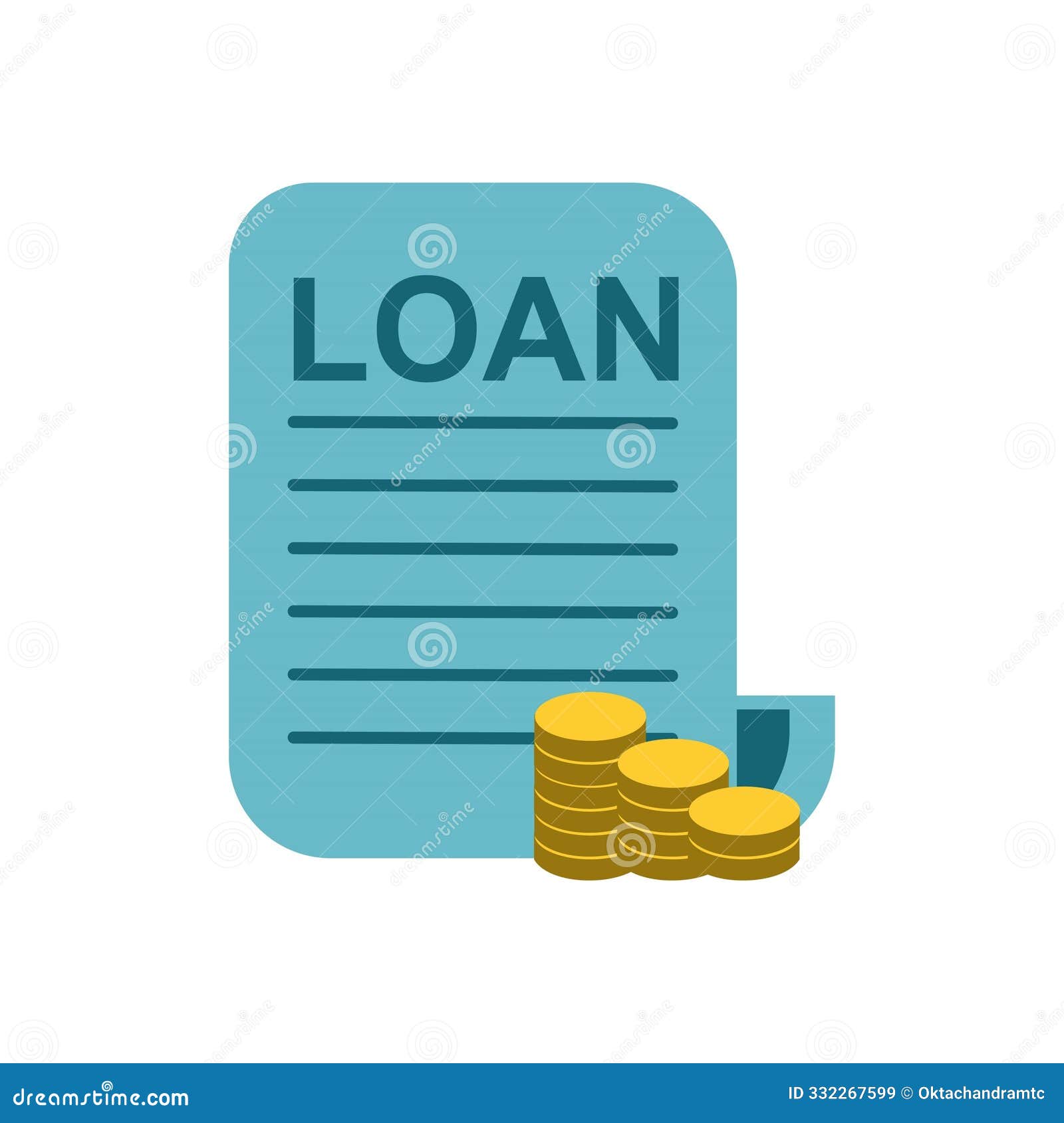 Loan Concept Design, Design Illustration Eps10 Graphic Over White ...