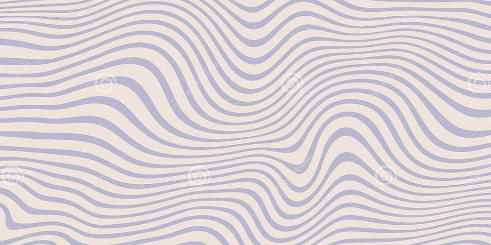 Abstract Background with Liquid Wavy Texture. Retro Psychedelic Line ...