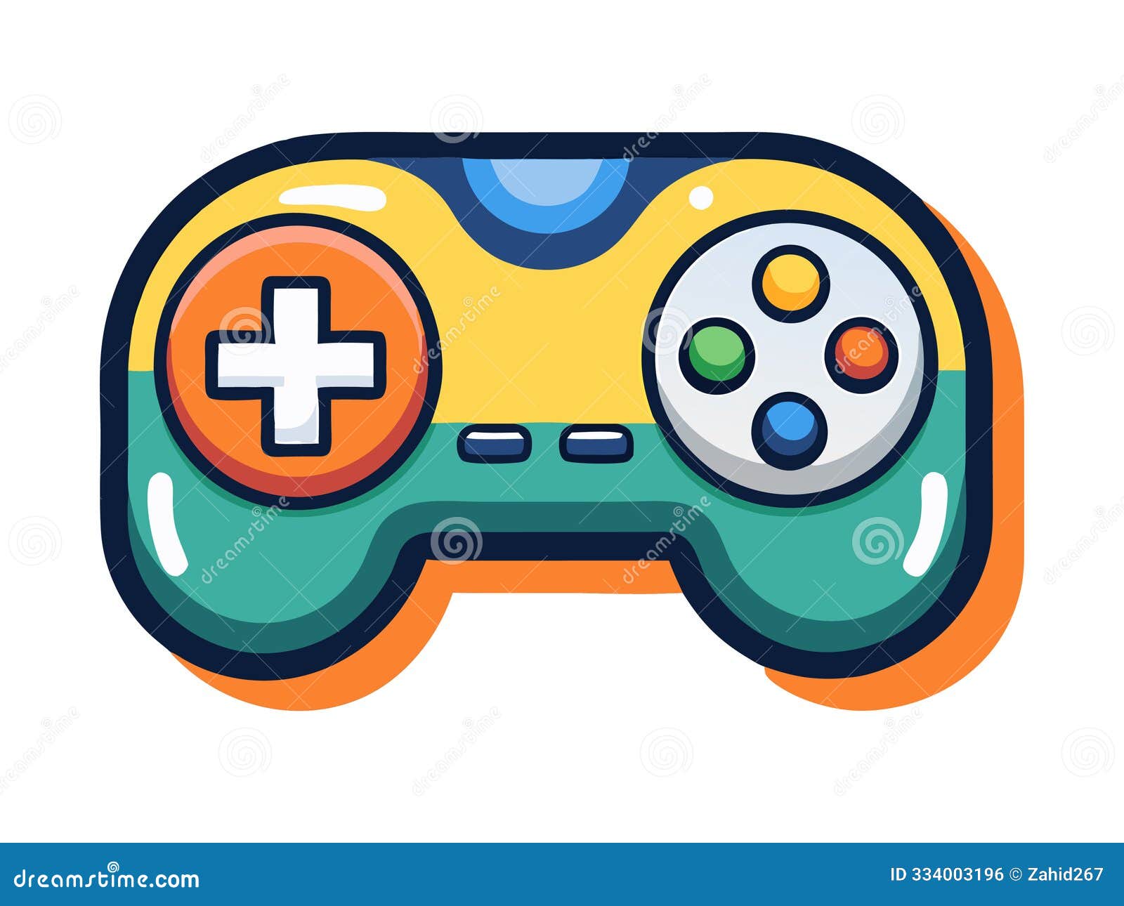 Game Controller Cartoon Vector Icon Illustration Technology Object ...