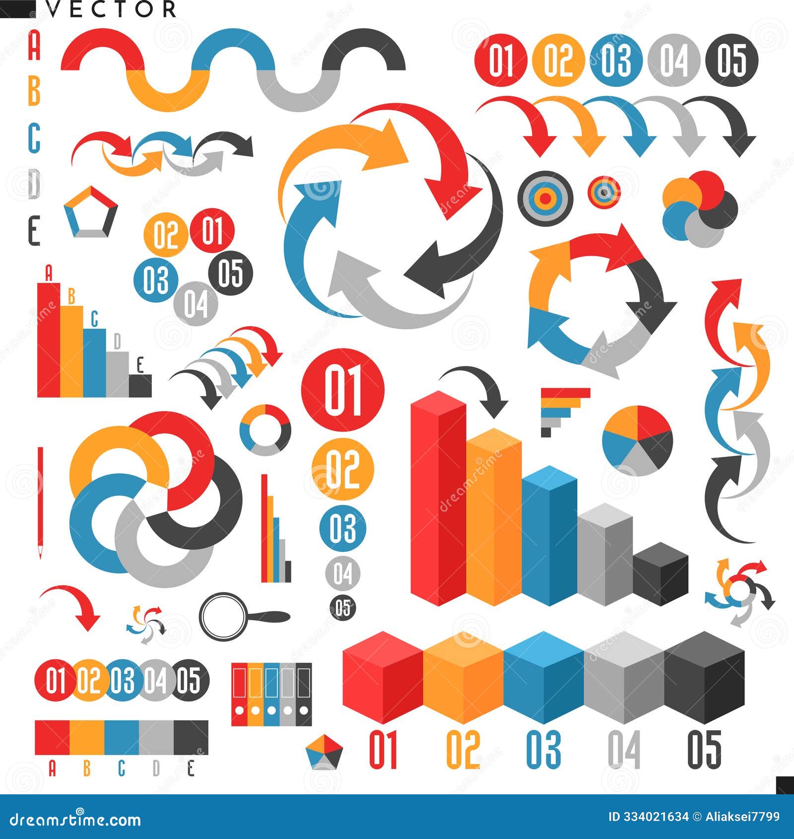 Set of Infographics Elements. Icon Set Stock Illustration ...