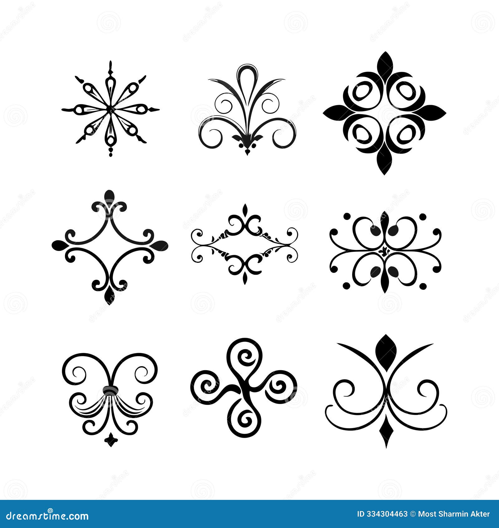 Vintage Decorative Elements Vector Illustration Stock Illustration ...