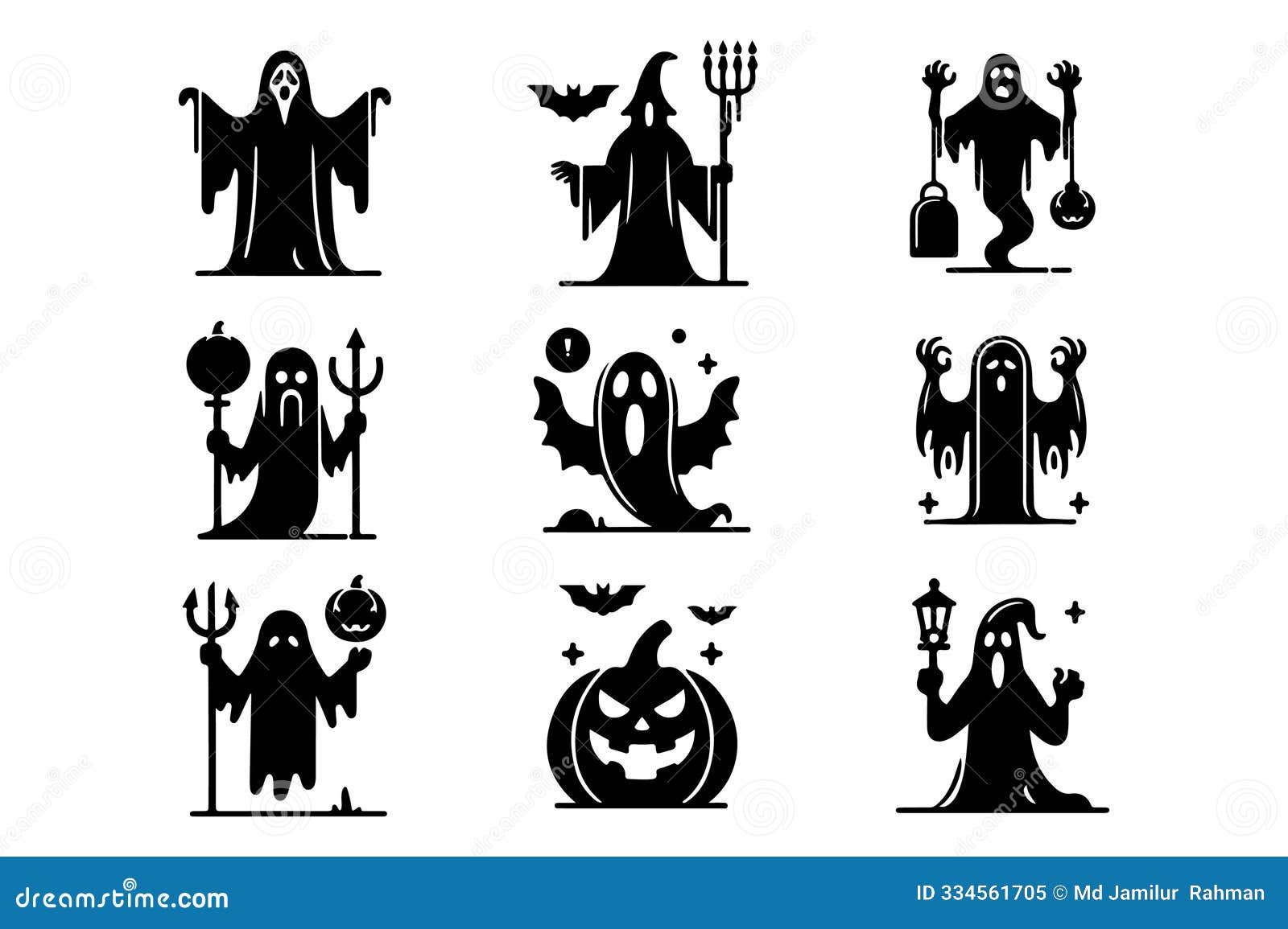 Silhouette Of The Iconic Ancient Egyptian God Min Vector Illustration ...