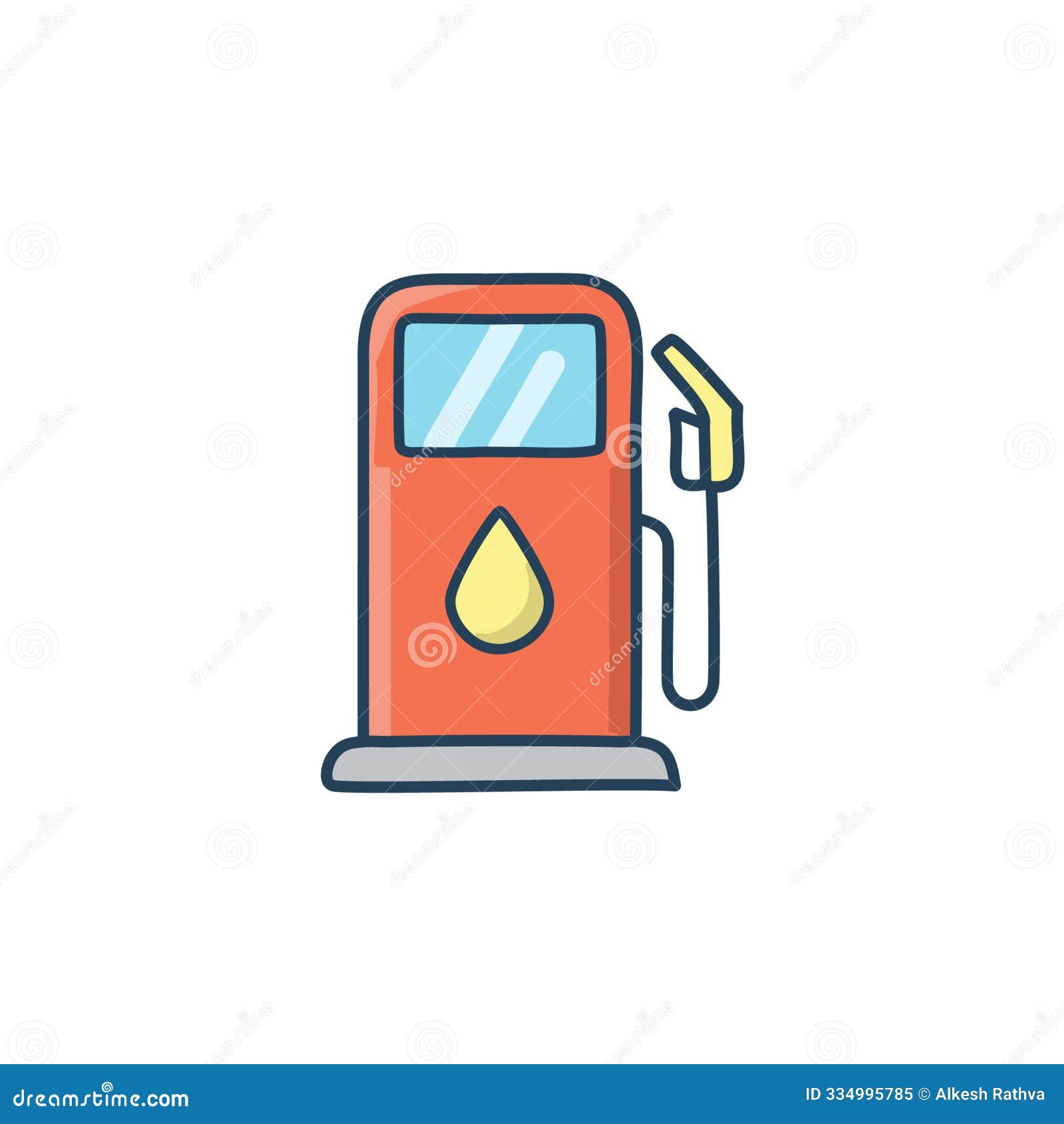 Fuel Filling Icon Vector Sign And Symbol Isolated On White Background ...