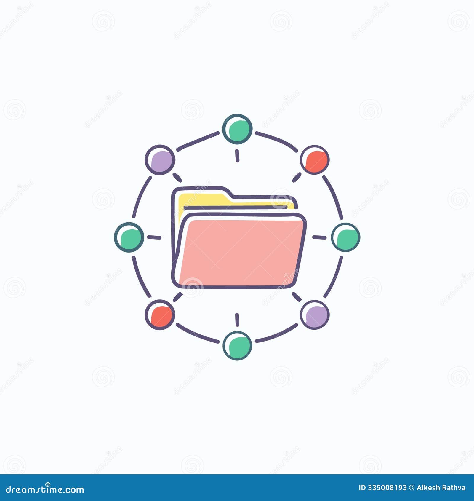 Vector Illustrations Icon Designed for Symbol of File Manager Stock ...