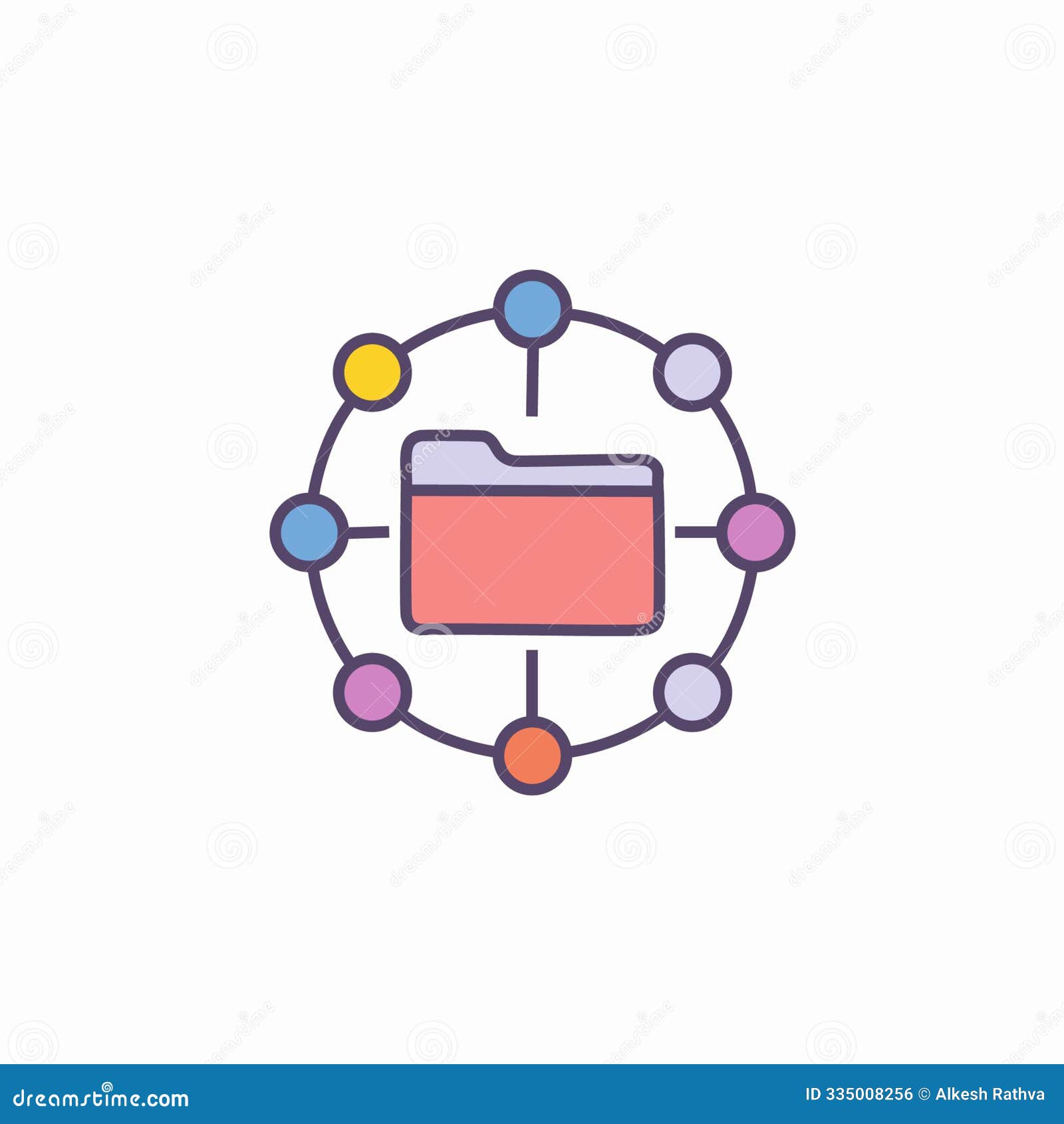 Vector Illustrations Icon Designed for Symbol of File Manager Stock ...