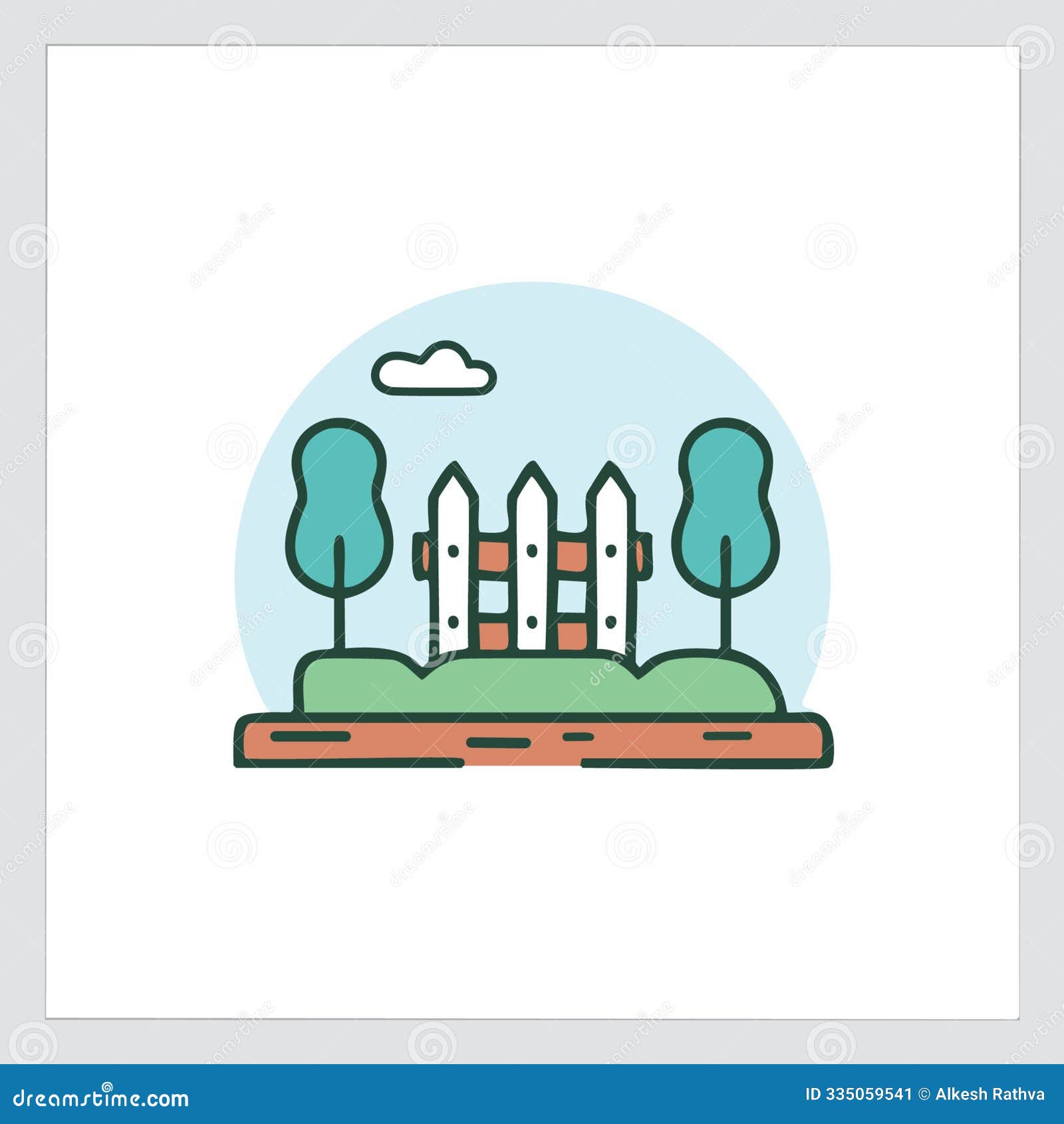 Vector Illustrations Icon Design for Symbol of Garden. Stock ...