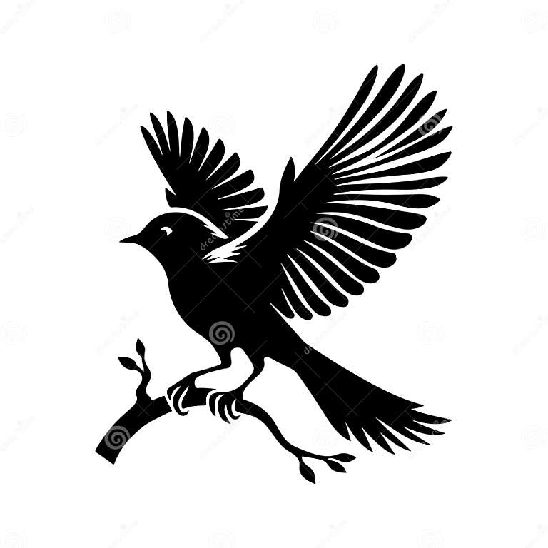 Black Bird Drawing Bird Logo, Bird Logotype, Bird Icon, Bird Clip Art ...
