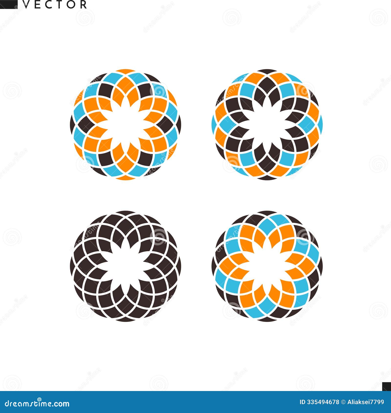 Mandala Abstract Artistic Number Four For Adult Coloring Page Or Design ...