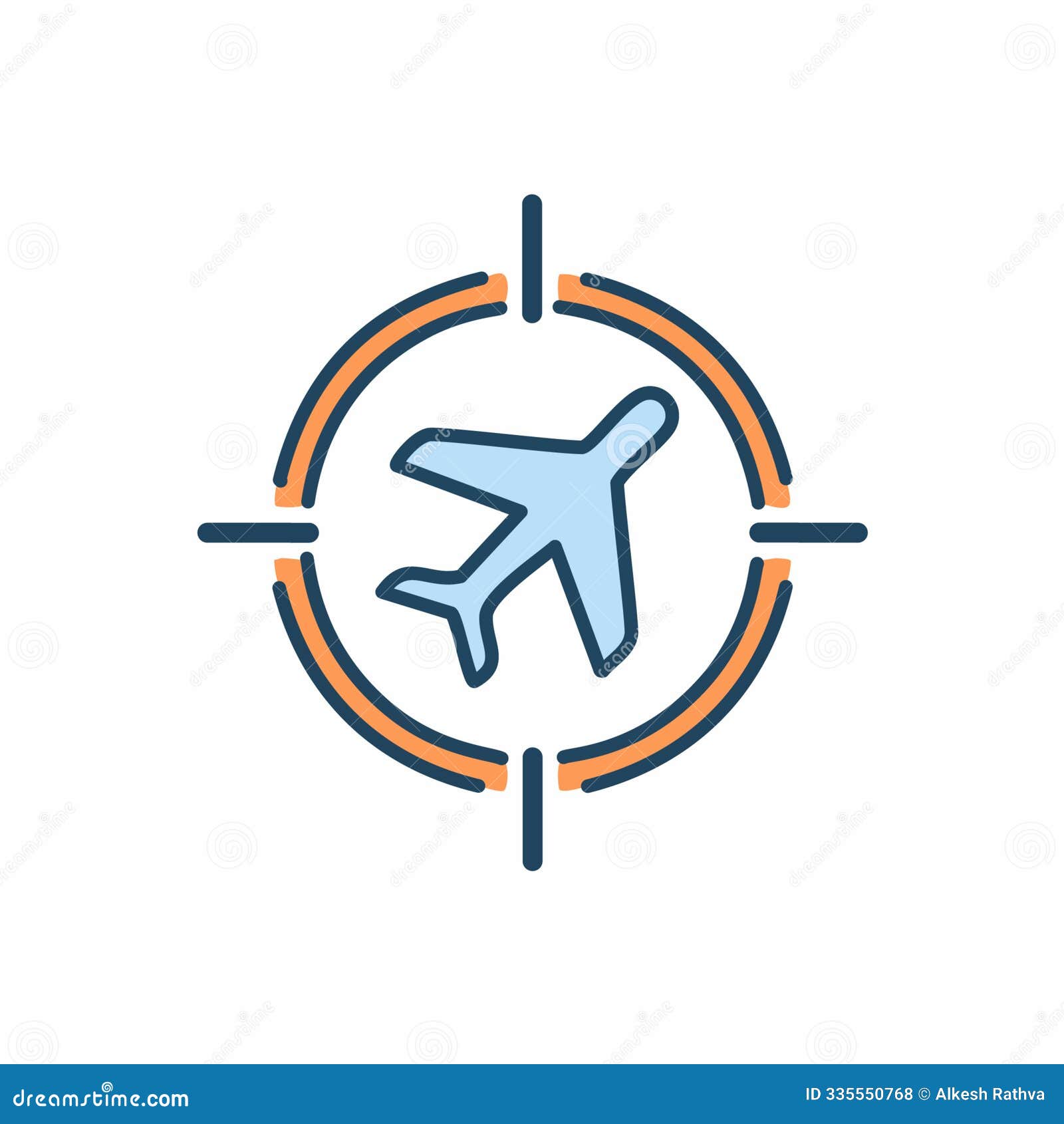 Vector Illustrations Icon Designed for Symbol of Airoplane or Flight ...