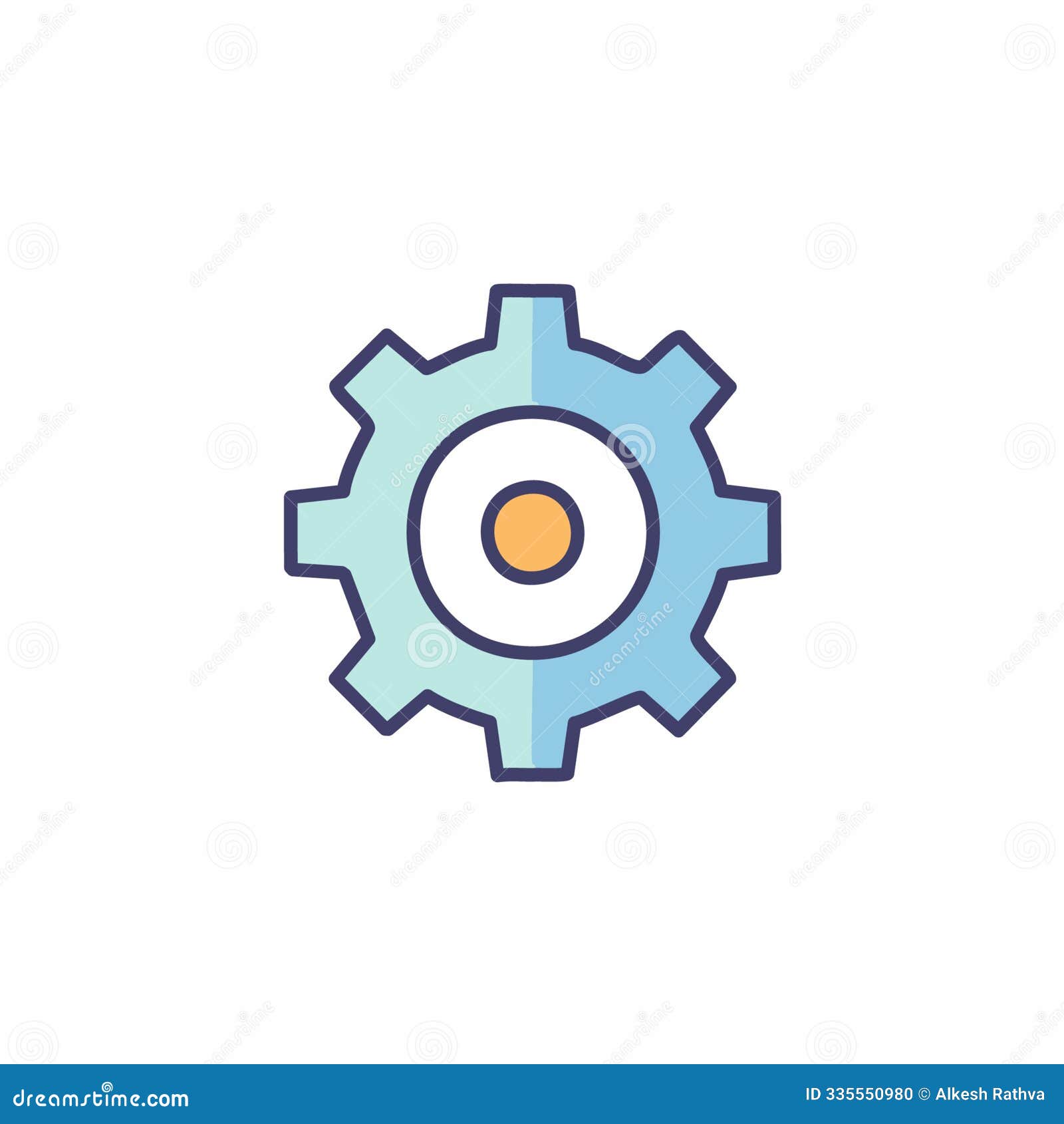 Vector Illustrations Icon Designed for Symbol of Setting. Stock ...