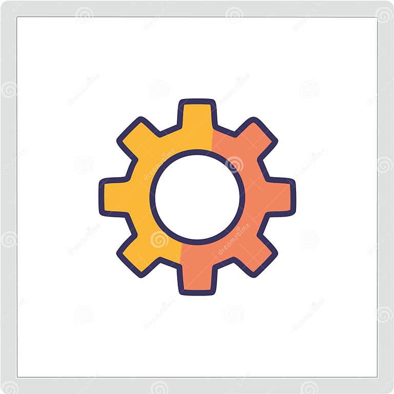 Vector Illustrations Icon Designed for Symbol of Setting. Stock ...