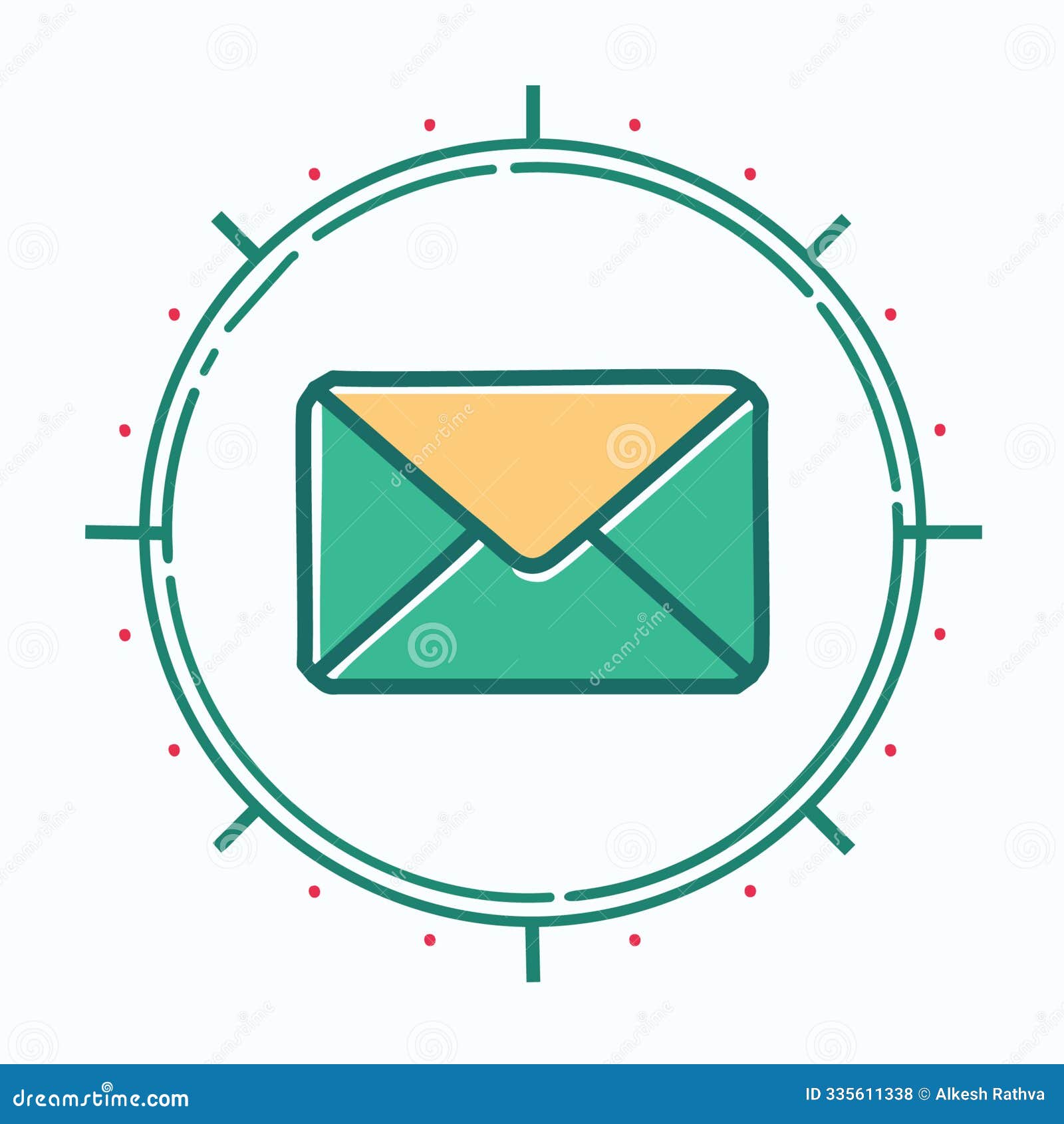 Vector Illustrations Icon Designed for Symbol Represents of Mail. Stock ...