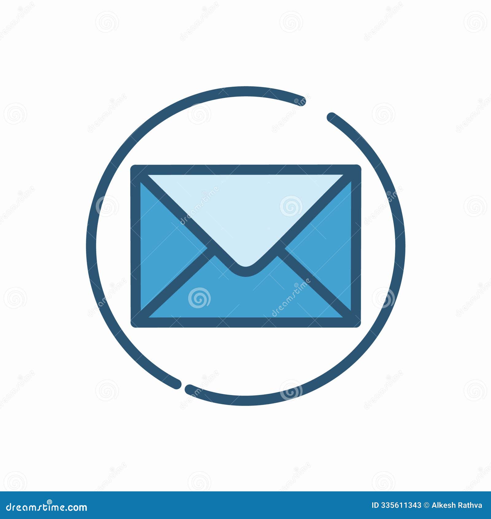 Vector Illustrations Icon Designed for Symbol Represents of Mail. Stock ...