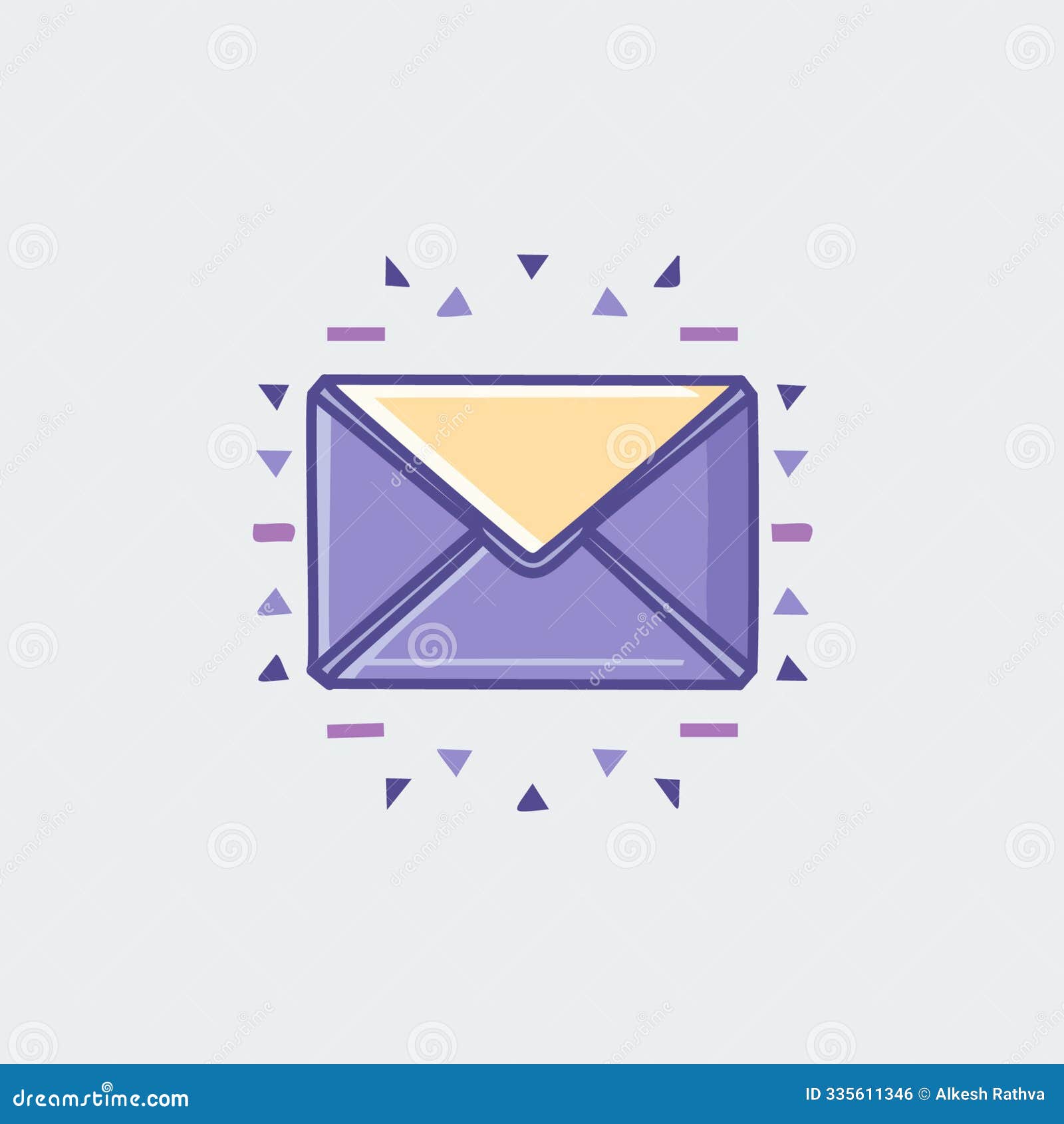 Vector Illustrations Icon Designed for Symbol Represents of Mail. Stock ...