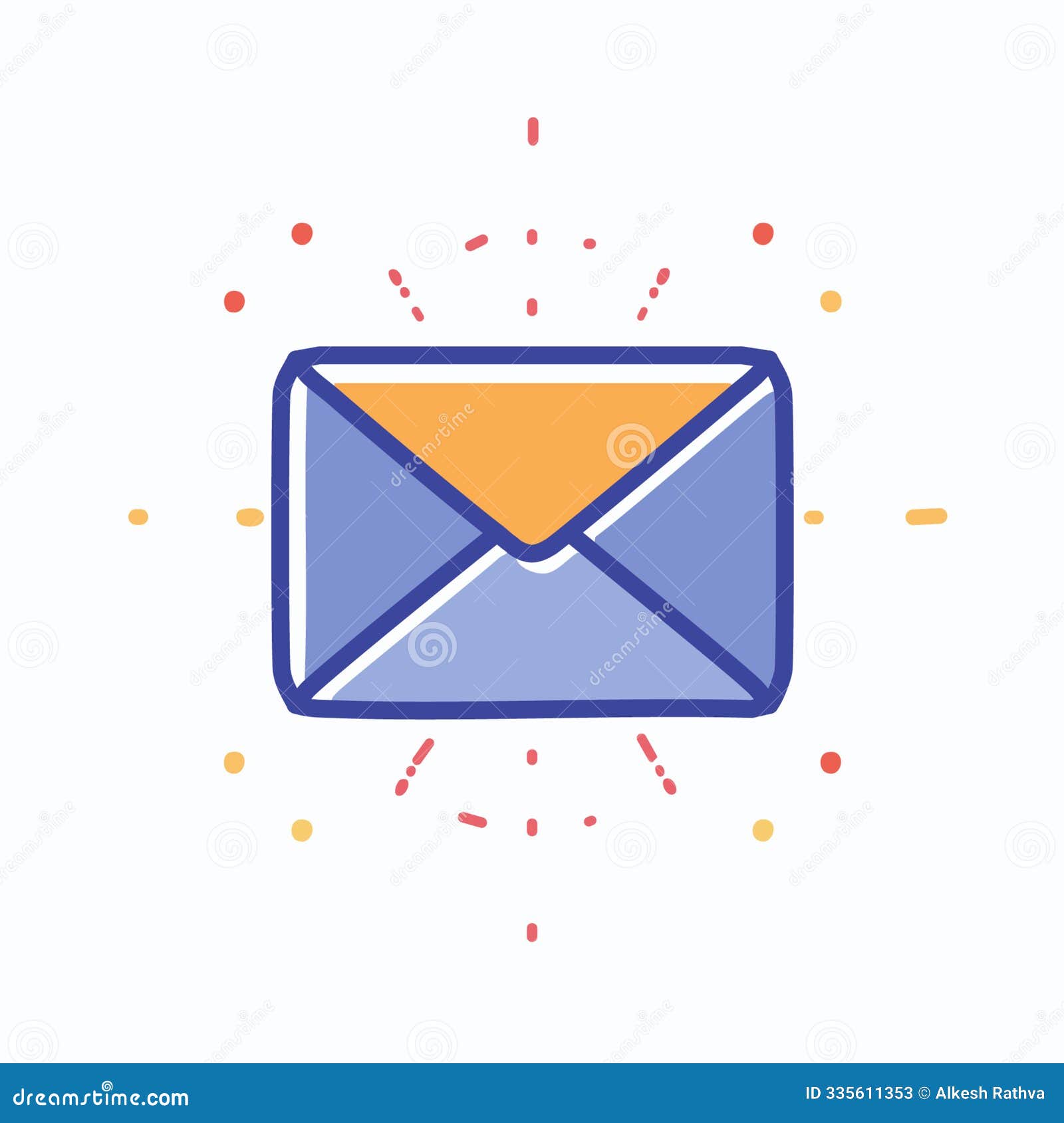 Vector Illustrations Icon Designed for Symbol Represents of Mail. Stock ...