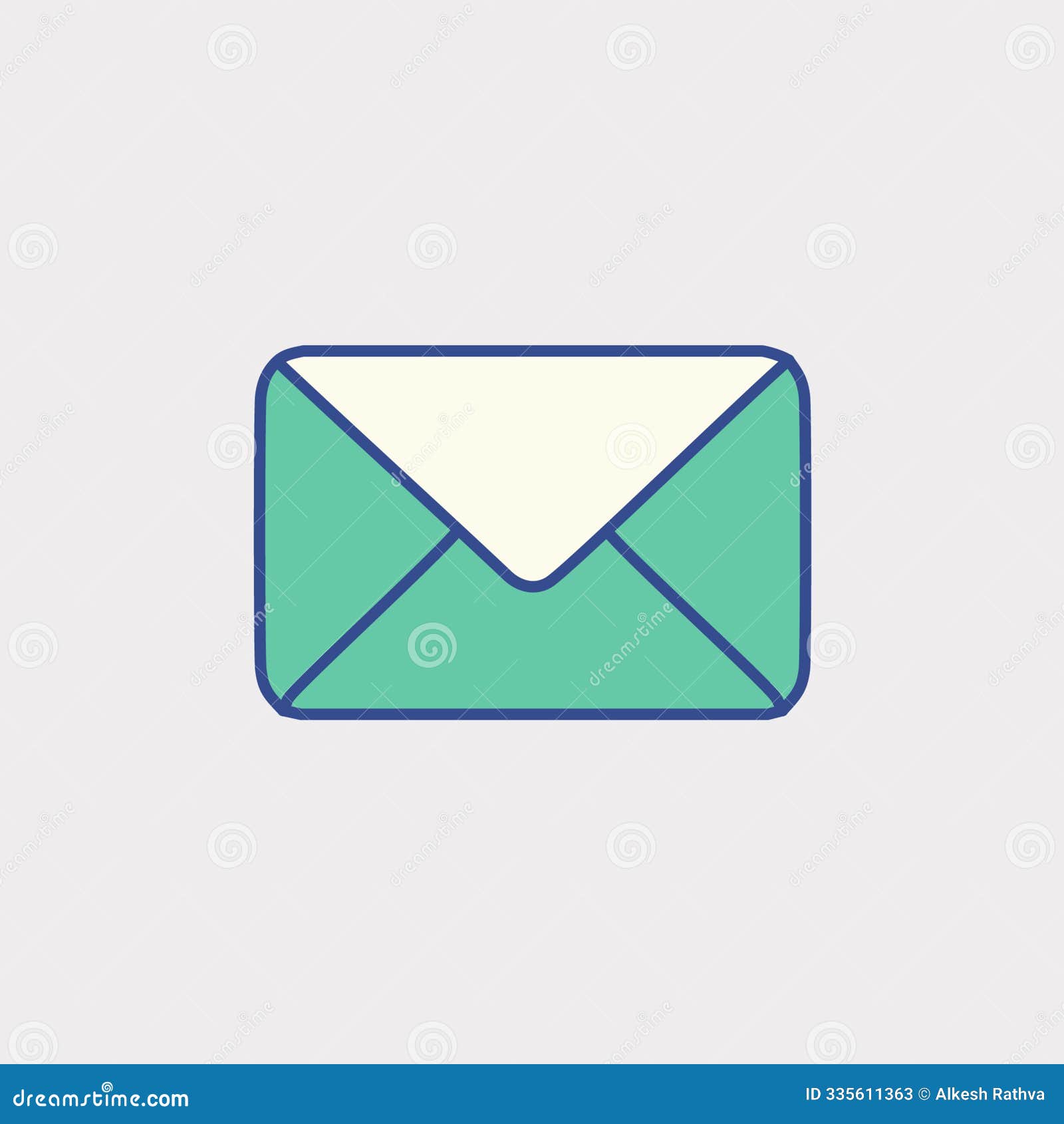 Vector Illustrations Icon Designed for Symbol Represents of Mail. Stock ...