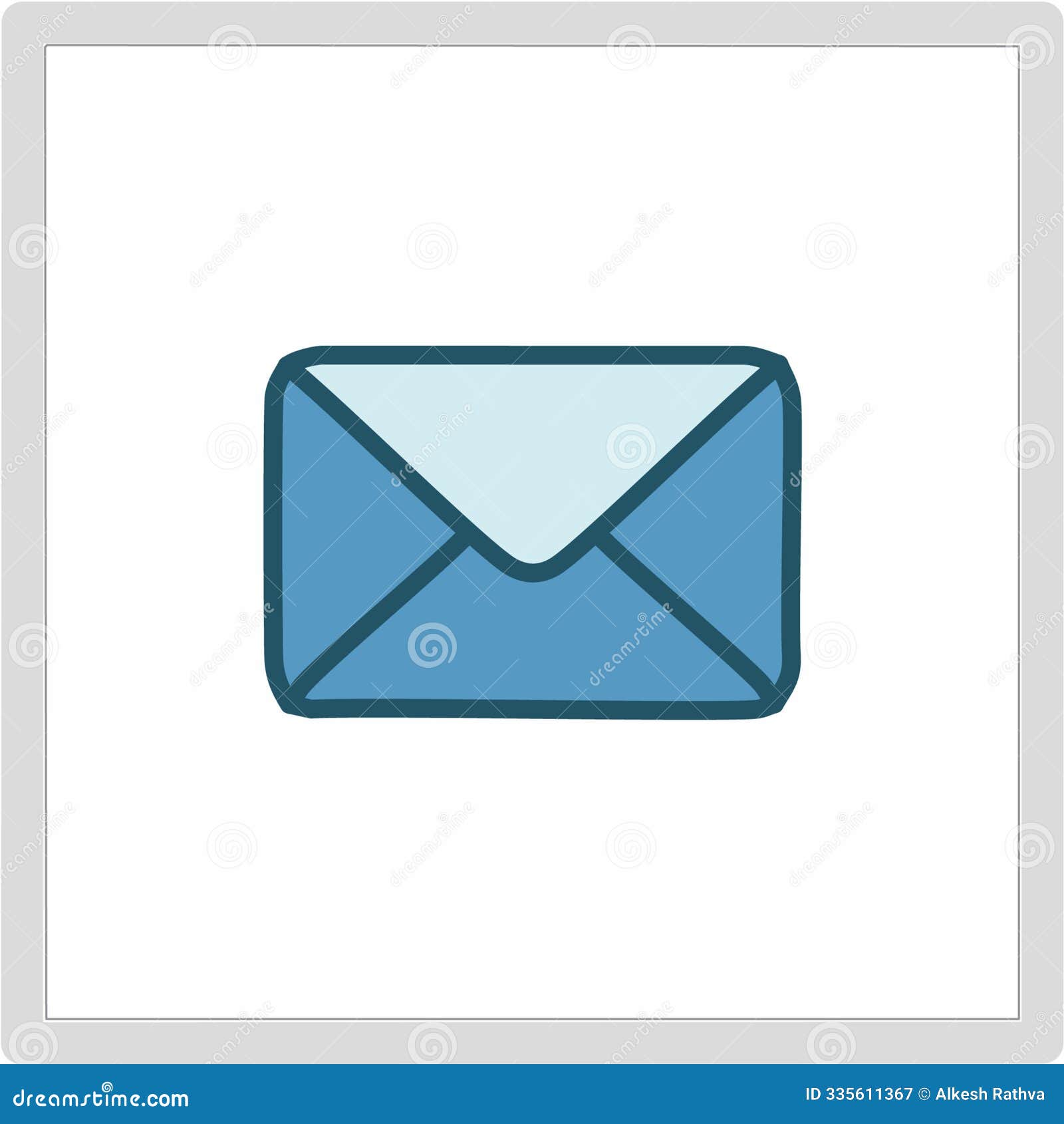 Vector Illustrations Icon Designed for Symbol Represents of Mail. Stock ...