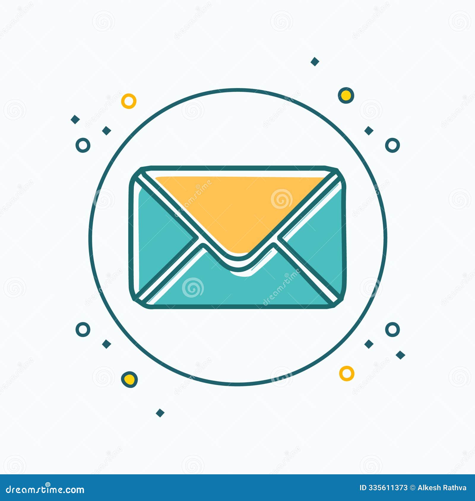 Vector Illustrations Icon Designed for Symbol Represents of Mail. Stock ...