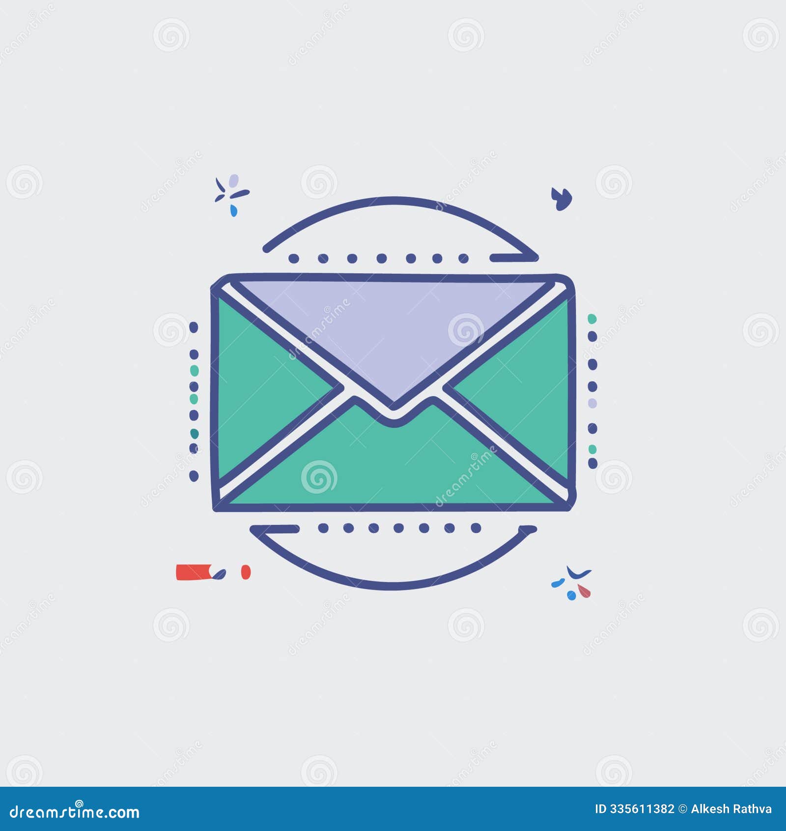 Vector Illustrations Icon Designed for Symbol Represents of Mail. Stock ...