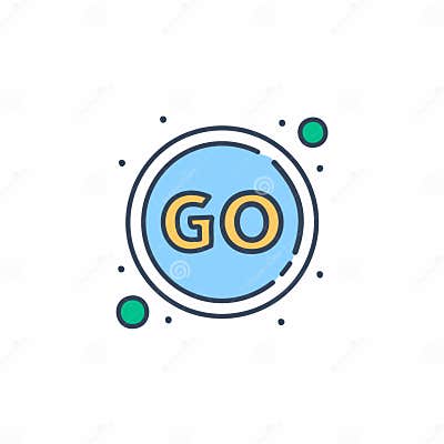 Vector Icon Designed for Symbol Represents of the Go Stock Illustration ...