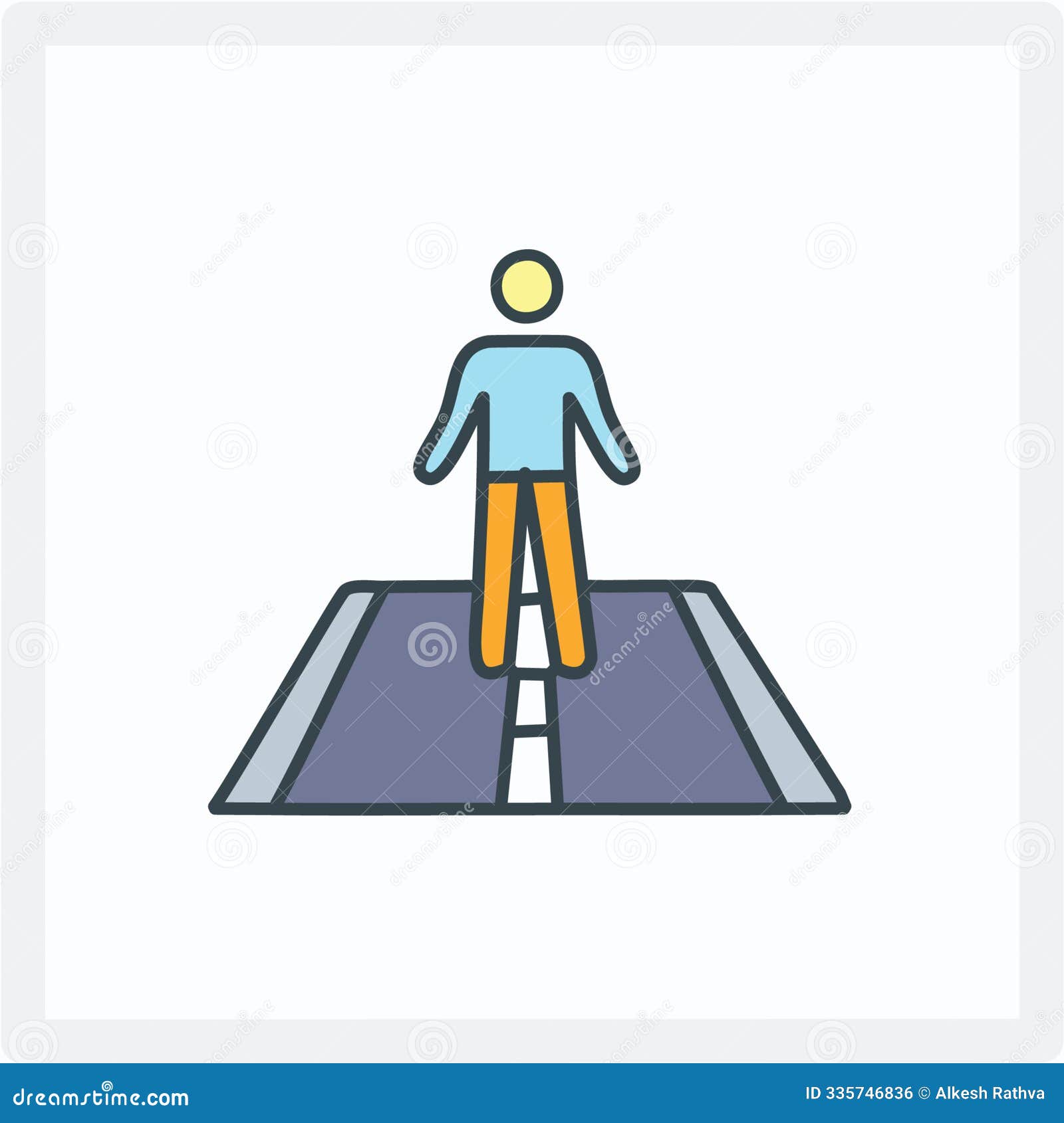 Vector Icon Designed for Symbol Represents of the Walking Person. Stock ...