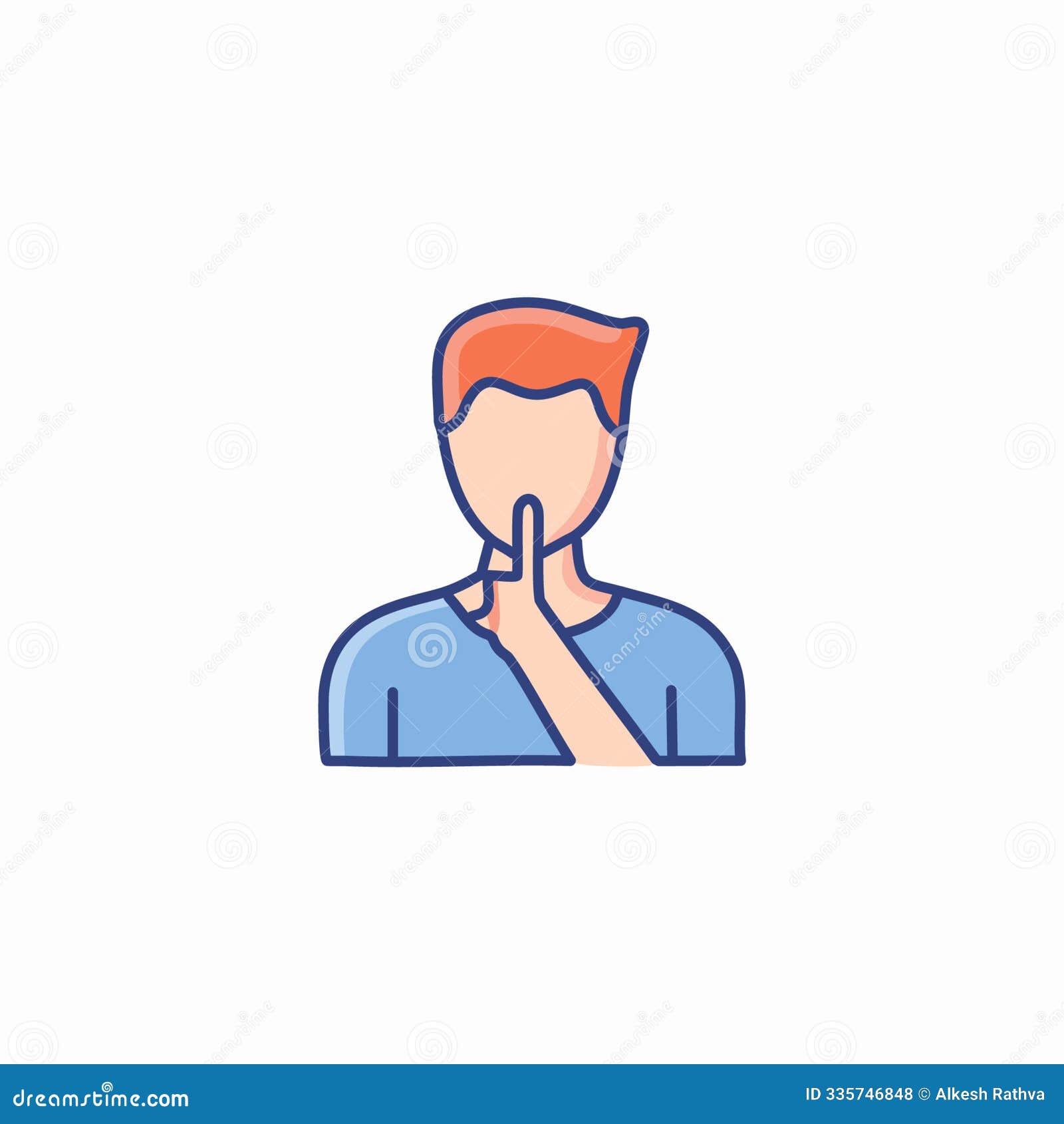 Vector Icon Design for Symbol Represents the Silence Please. Stock ...