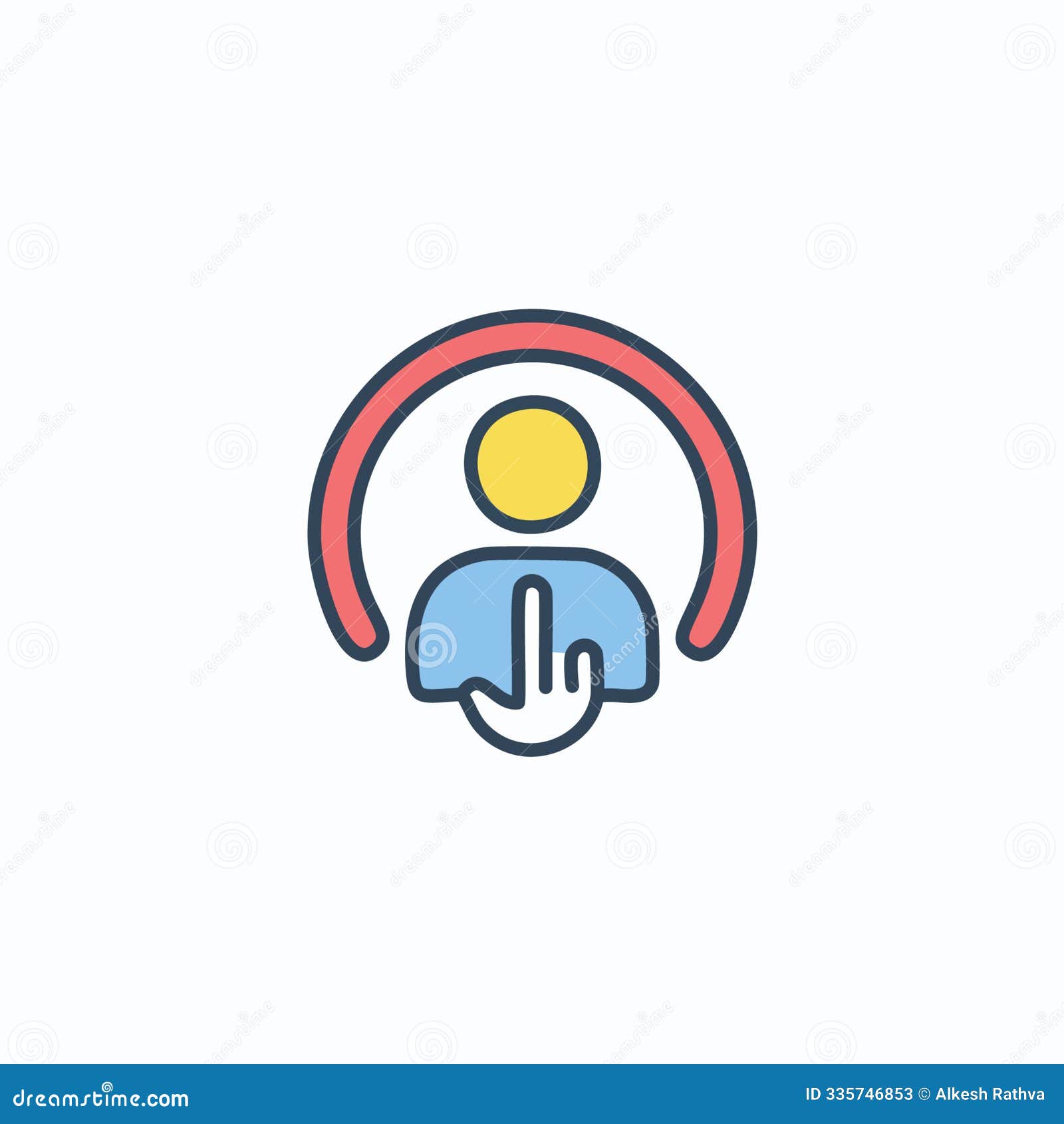 Vector Icon Design for Symbol Represents the Silence Please. Stock ...