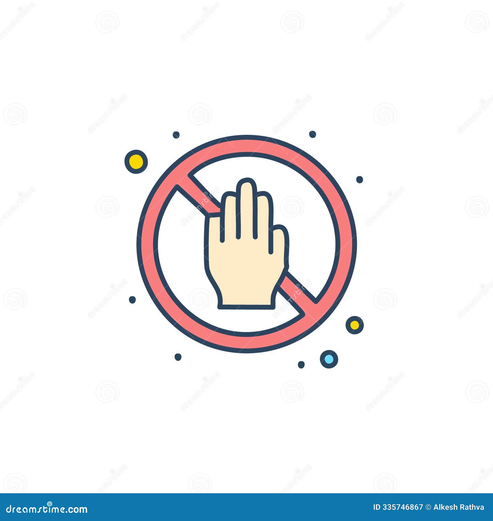 Vector Icon Design for Symbol Represents the Silence Please. Stock ...