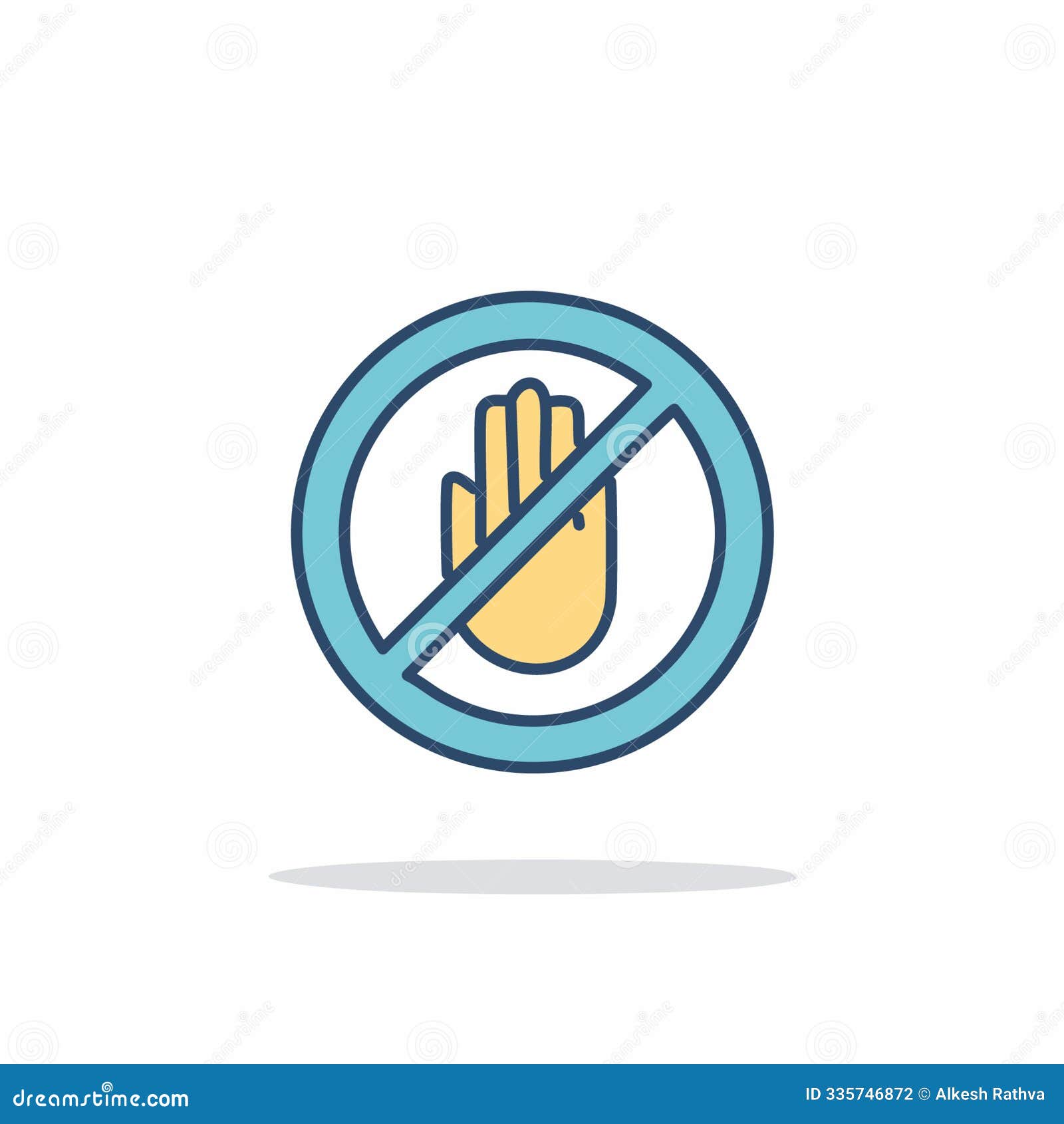 Vector Icon Design for Symbol Represents the Silence Please. Stock ...