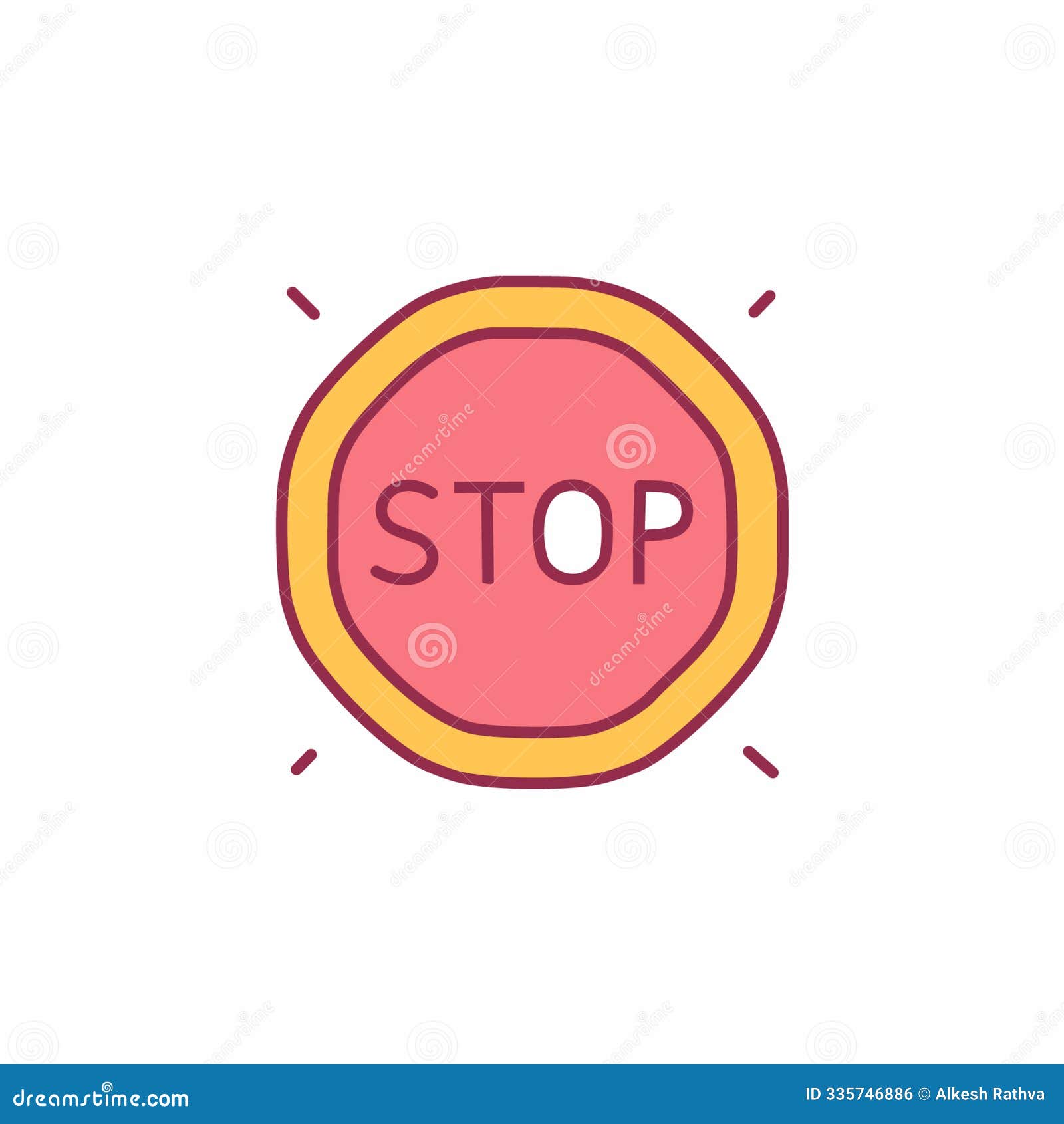 Vector Illustrations Icon Designed for Symbol of Restrictions or Stop ...