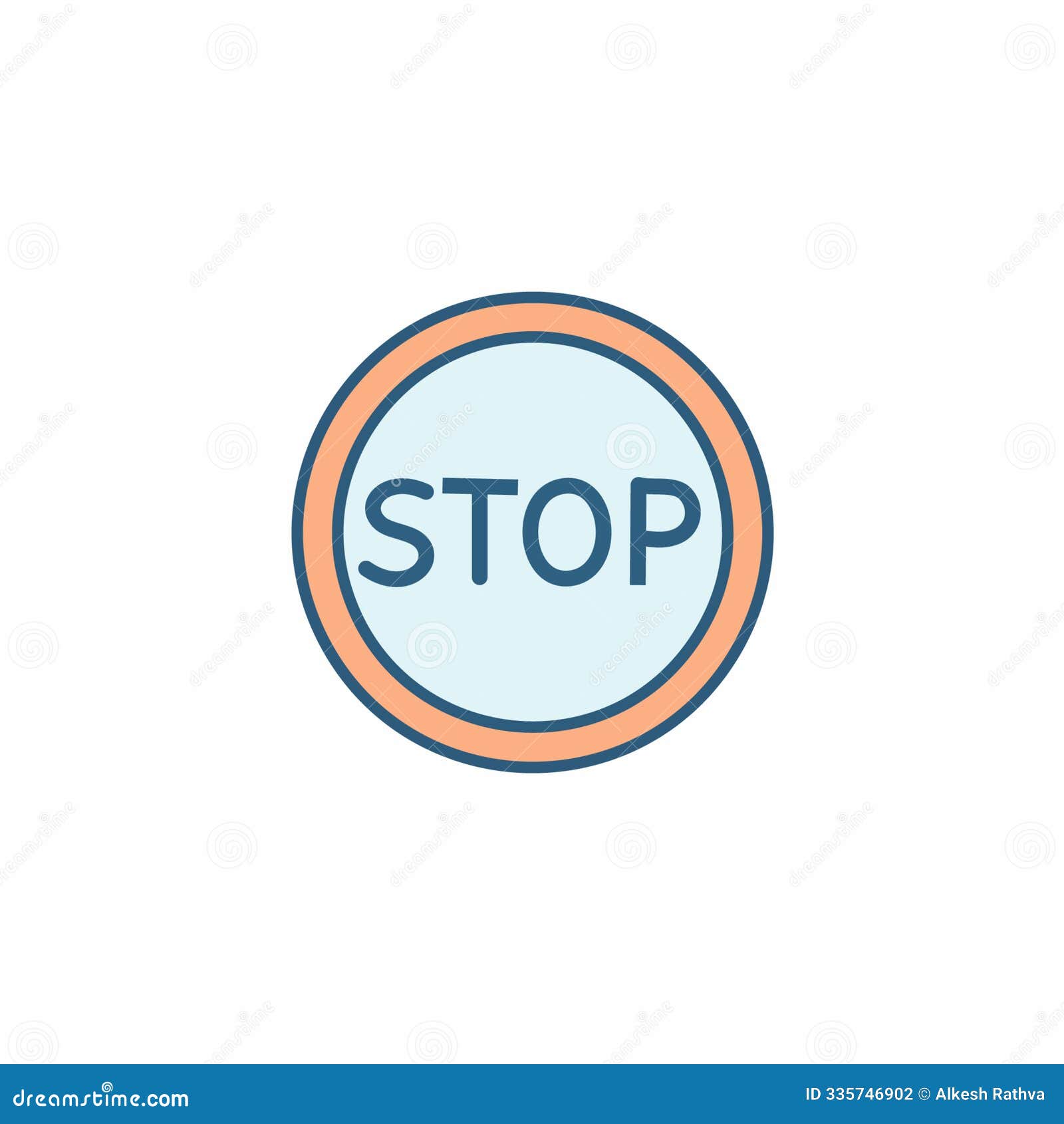 Vector Illustrations Icon Designed for Symbol of Restrictions or Stop ...