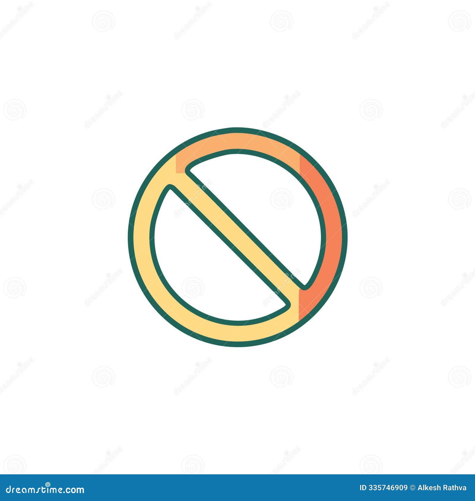 Vector Illustrations Icon Designed for Symbol of Restrictions or Stop ...