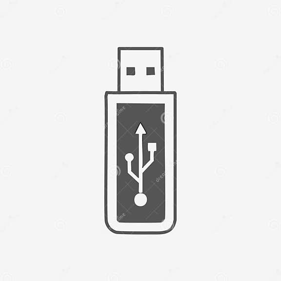 Vector Icon Designed for Symbol Represents Usb Drive. Stock ...