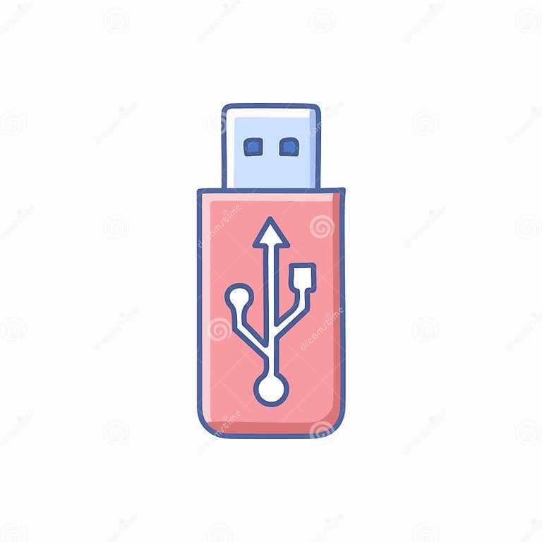 Vector Icon Designed for Symbol Represents Usb Drive. Stock ...