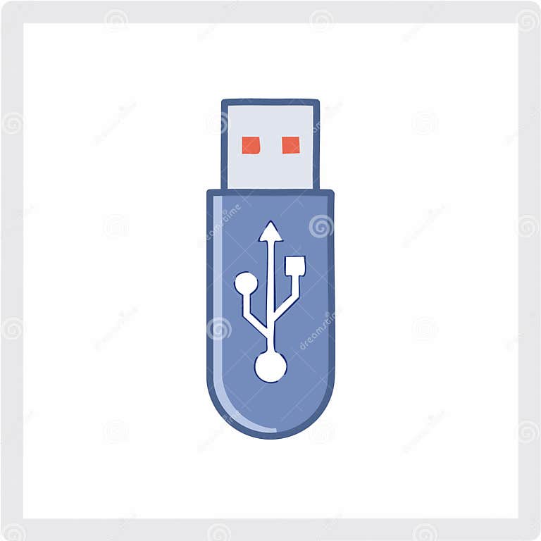 Vector Icon Designed for Symbol Represents Usb Drive. Stock ...