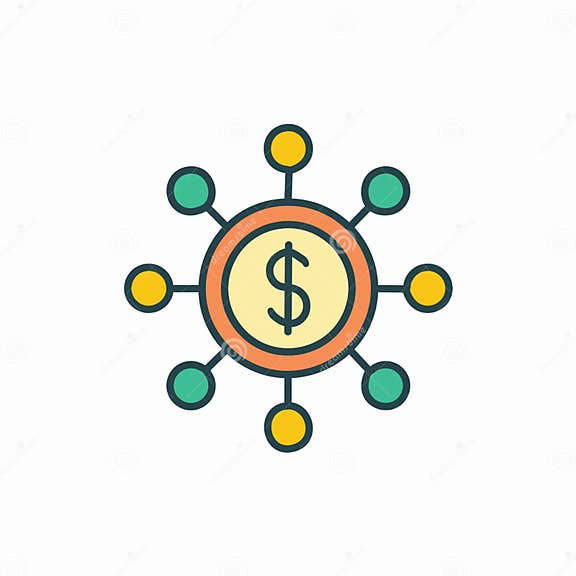 Vector Illustrations Icon Designed for Symbol of Accounting in Banking ...