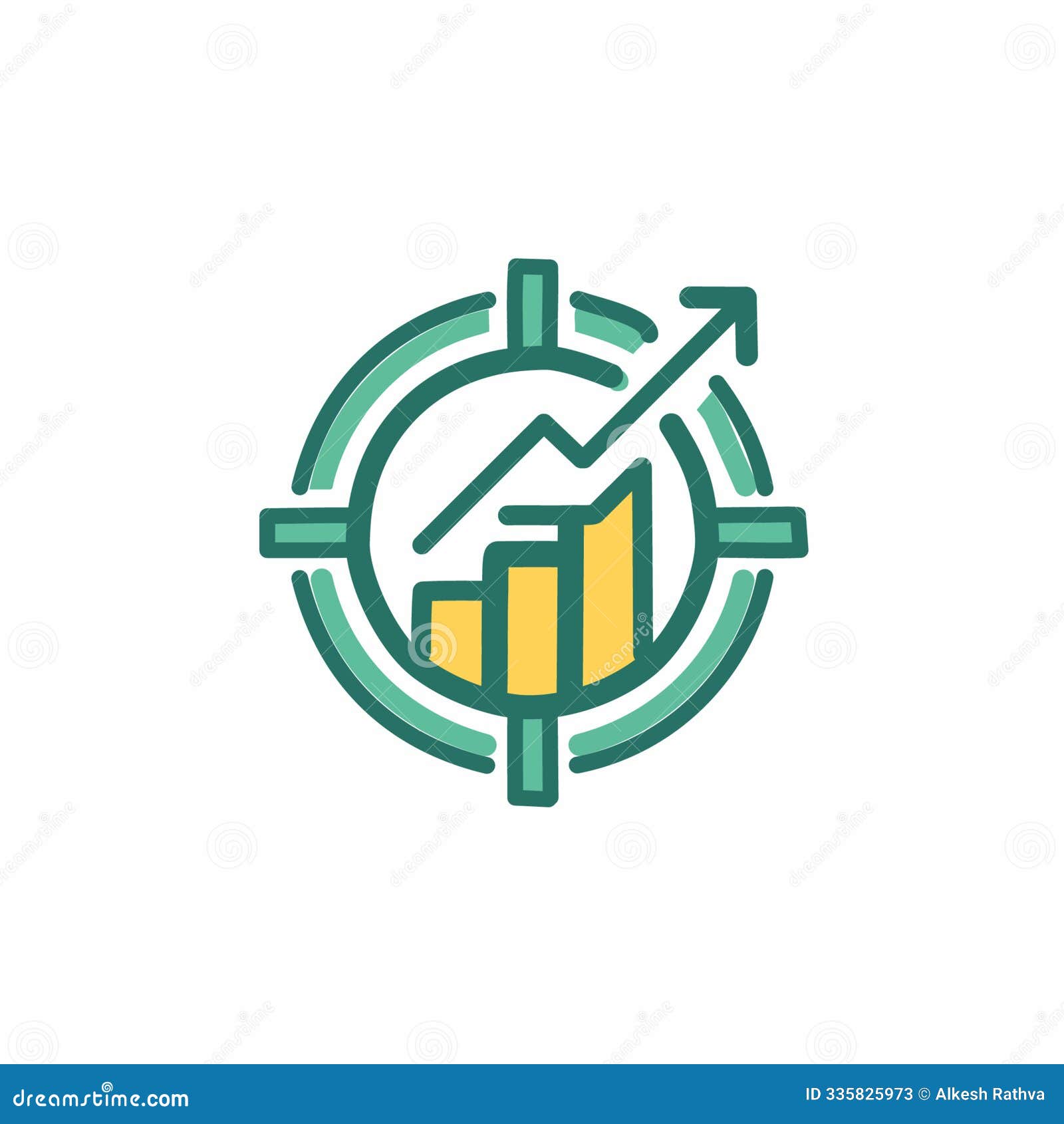 Vector Illustrations Icon Designed for Symbol of Buisness Growth ...