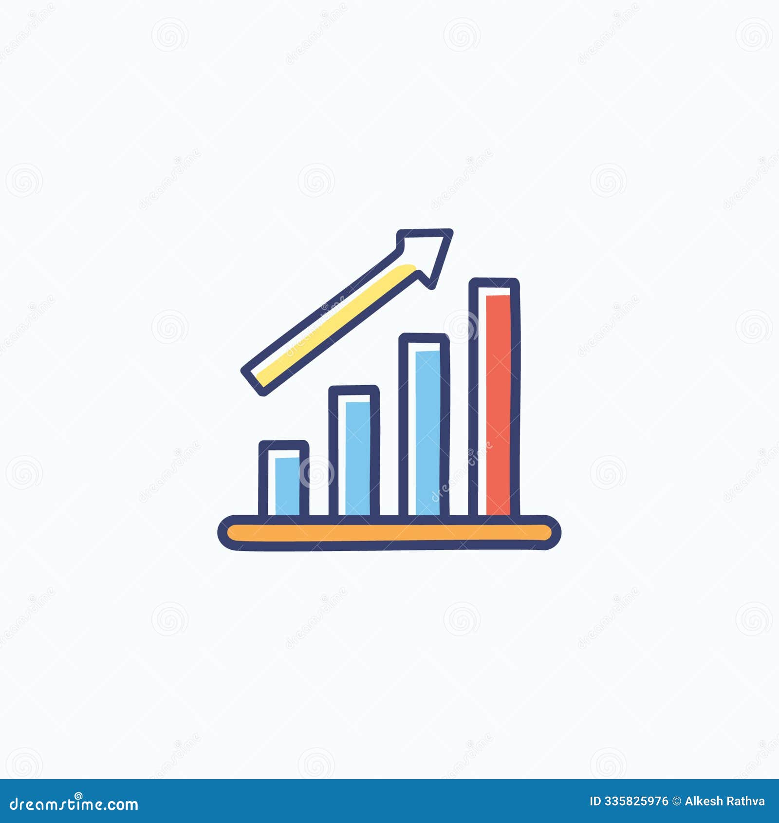 Vector Illustrations Icon Designed for Symbol of Buisness Growth ...